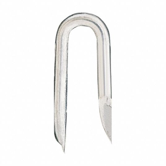 Industrial Staple, 3/4 in Leg Lg, Barbed Staples - 811C54|116110034 ...