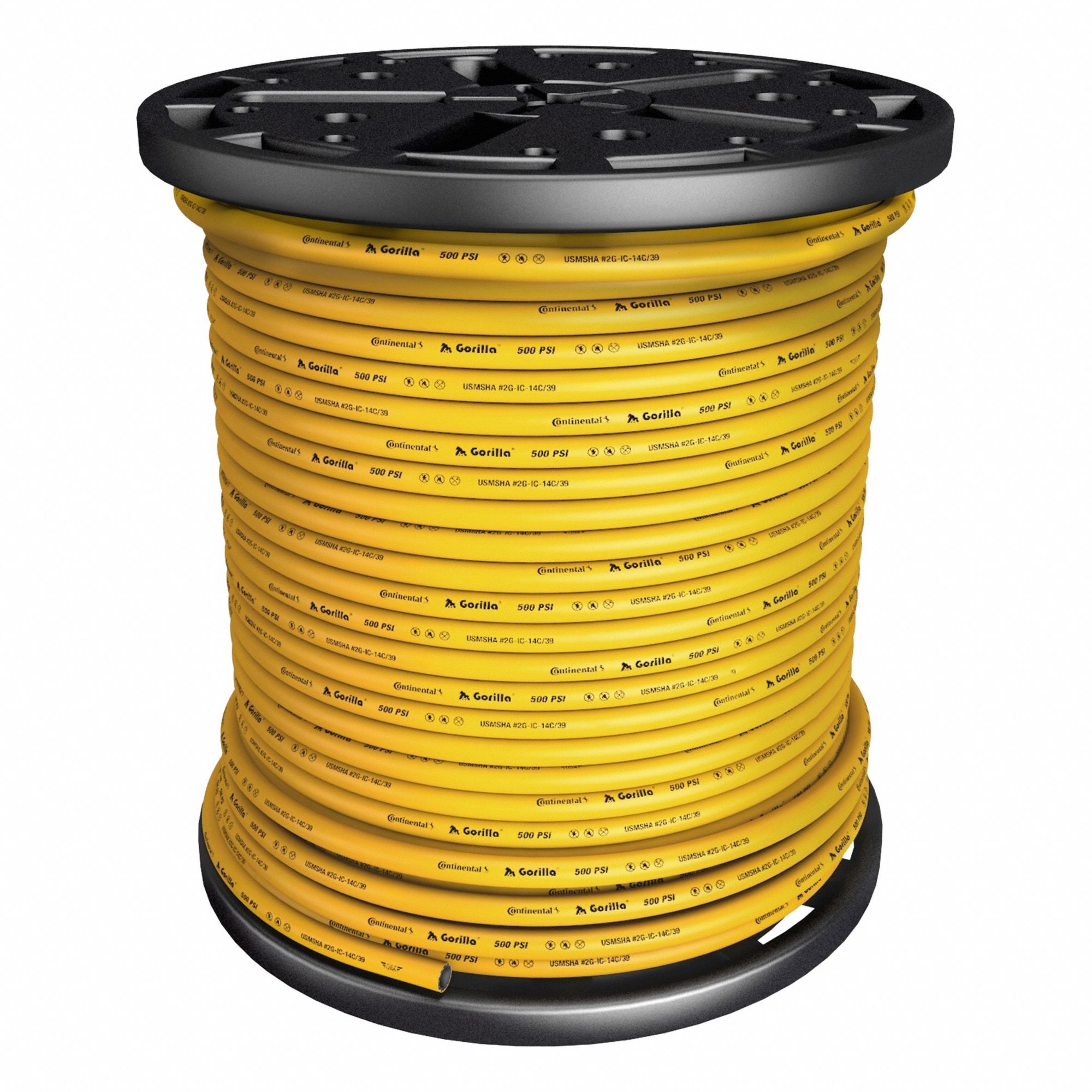 CONTINENTAL, 3/4 in Hose Inside Dia., Yellow, Bulk Air Hose - 902WU9 ...