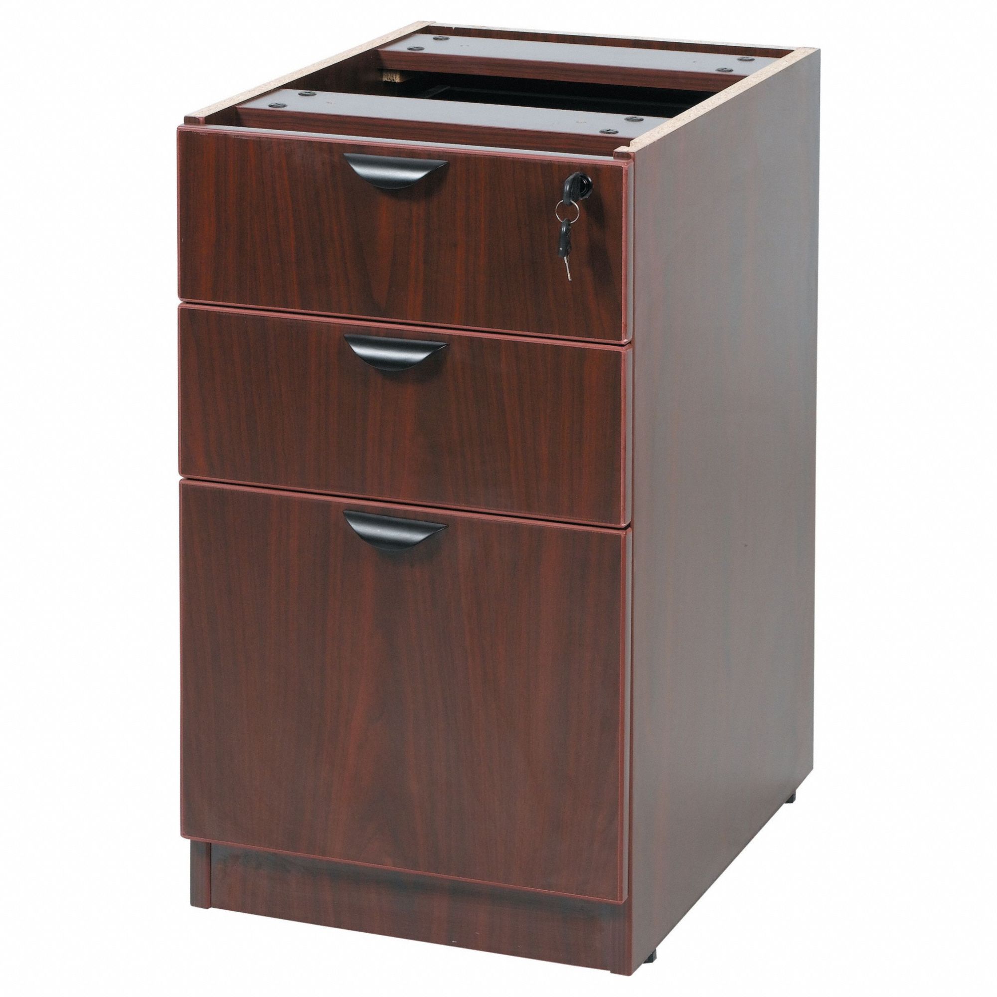 BOSS, Mahogany, 3 Drawers, Desk Pedestal - 802RG3|N166-M - Grainger