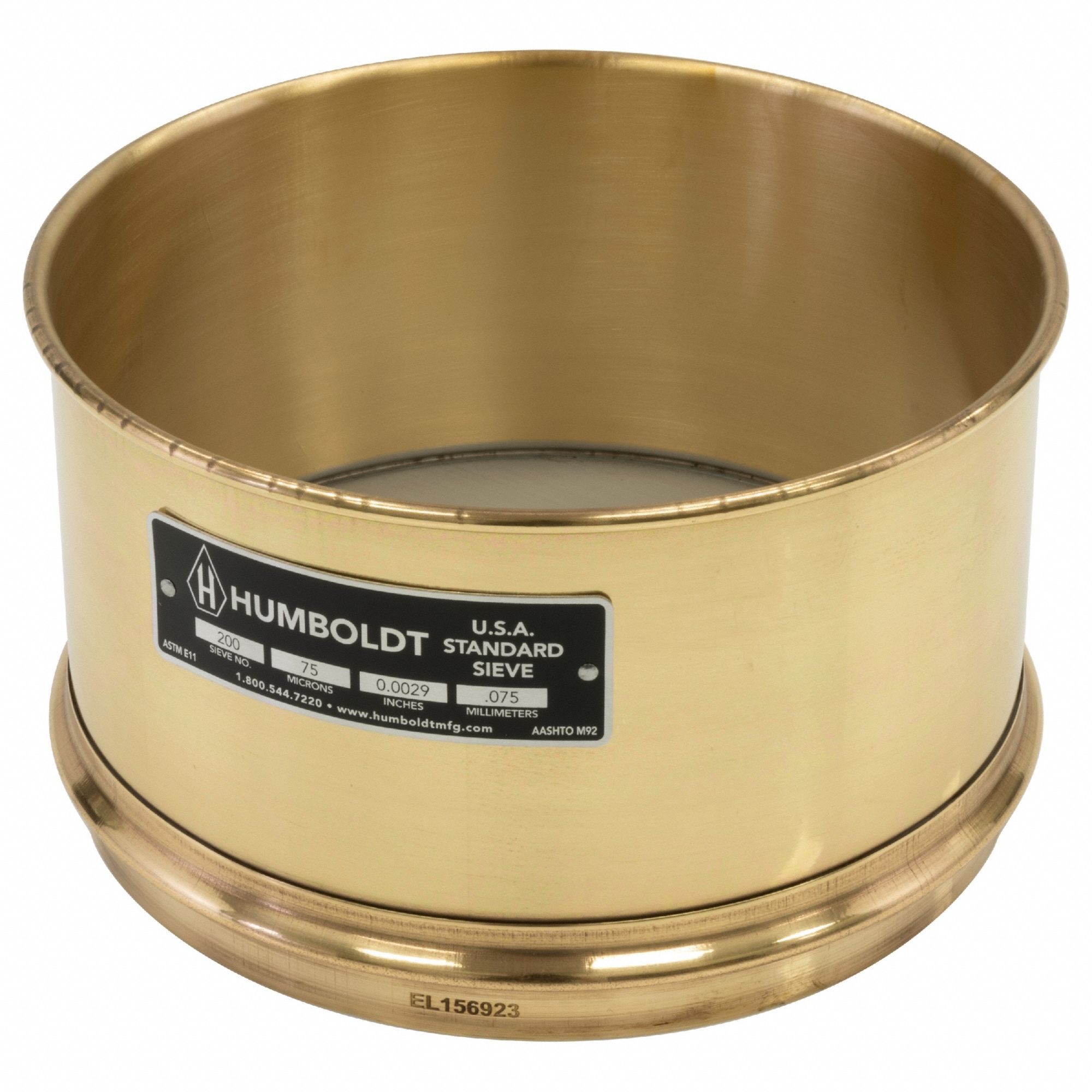 HUMBOLDT Tamiz de Lavado en Húmedo,8"D.E.,No. 200 - 5JCK5 | 5JCK5 ...