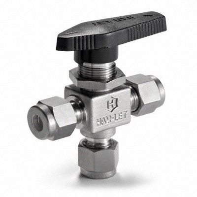 HAM-LET, 1/4 in, Stainless Steel, Manual Three-Way Ball Valve - 802N95 ...