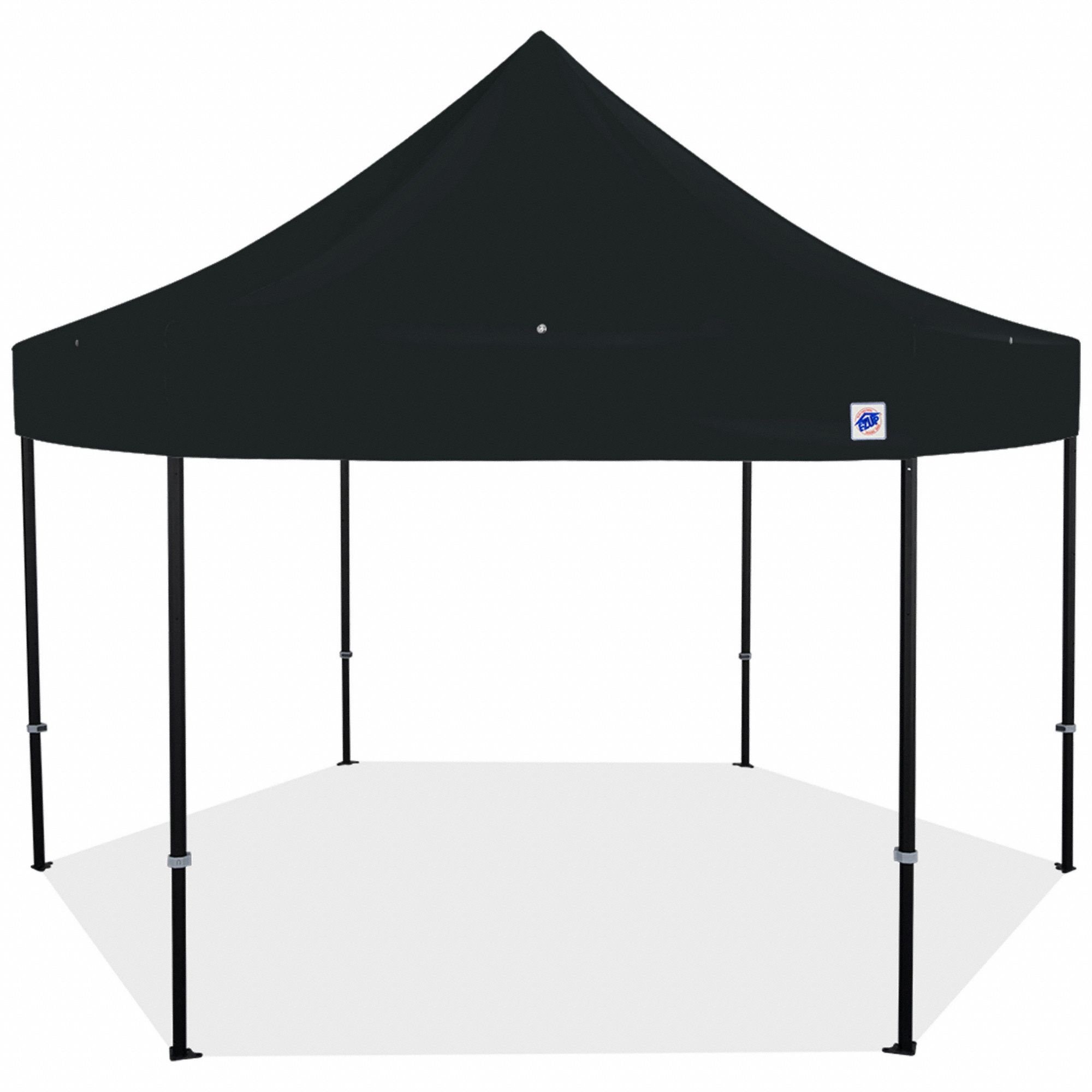E-Z UP, 15 ft Overall Lg, 15 ft Overall Wd, Drive-Through Shelter ...
