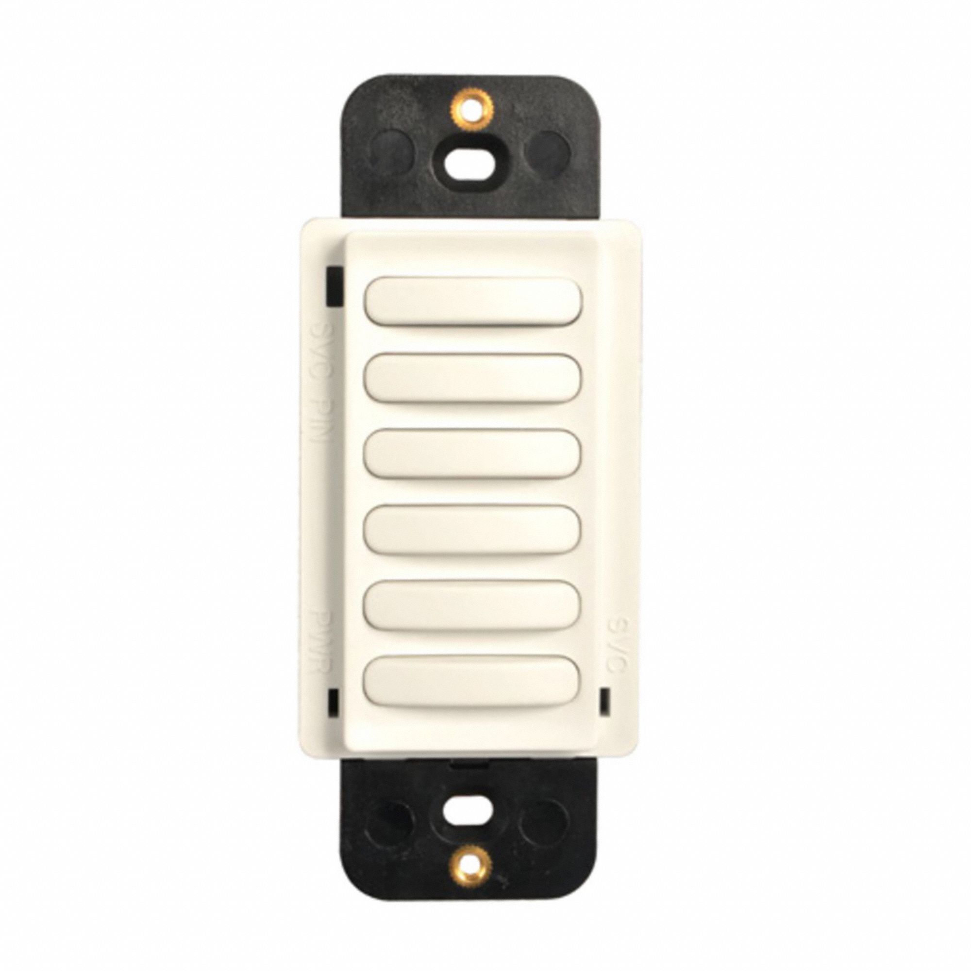 COLUMBIA LIGHTING PROGRAMMABLE 6 BUTTON SWITCH, LOW VOLTAGE, WHITE ...