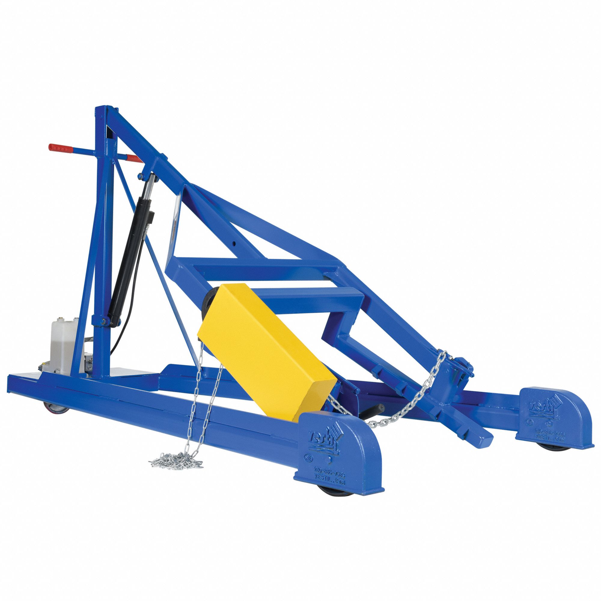 VESTIL Drum Stacker: Casters, 800 lb Wt Capacity, Metal, 84 in Vertical ...