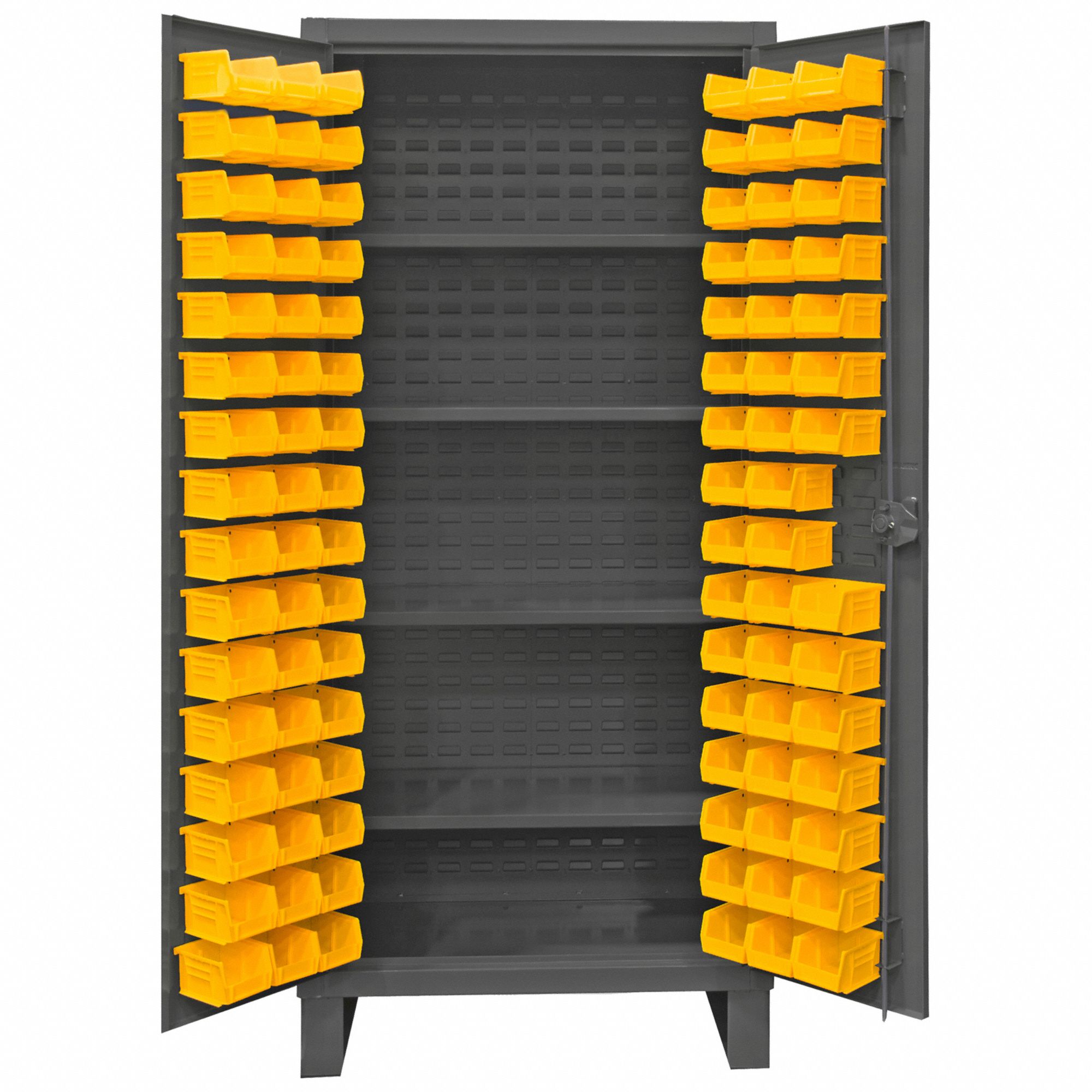 DURHAM MFG, 36 in x 24 in 78 in, 4 Shelves, Bin Cabinet - 33VE35|HDC36 ...