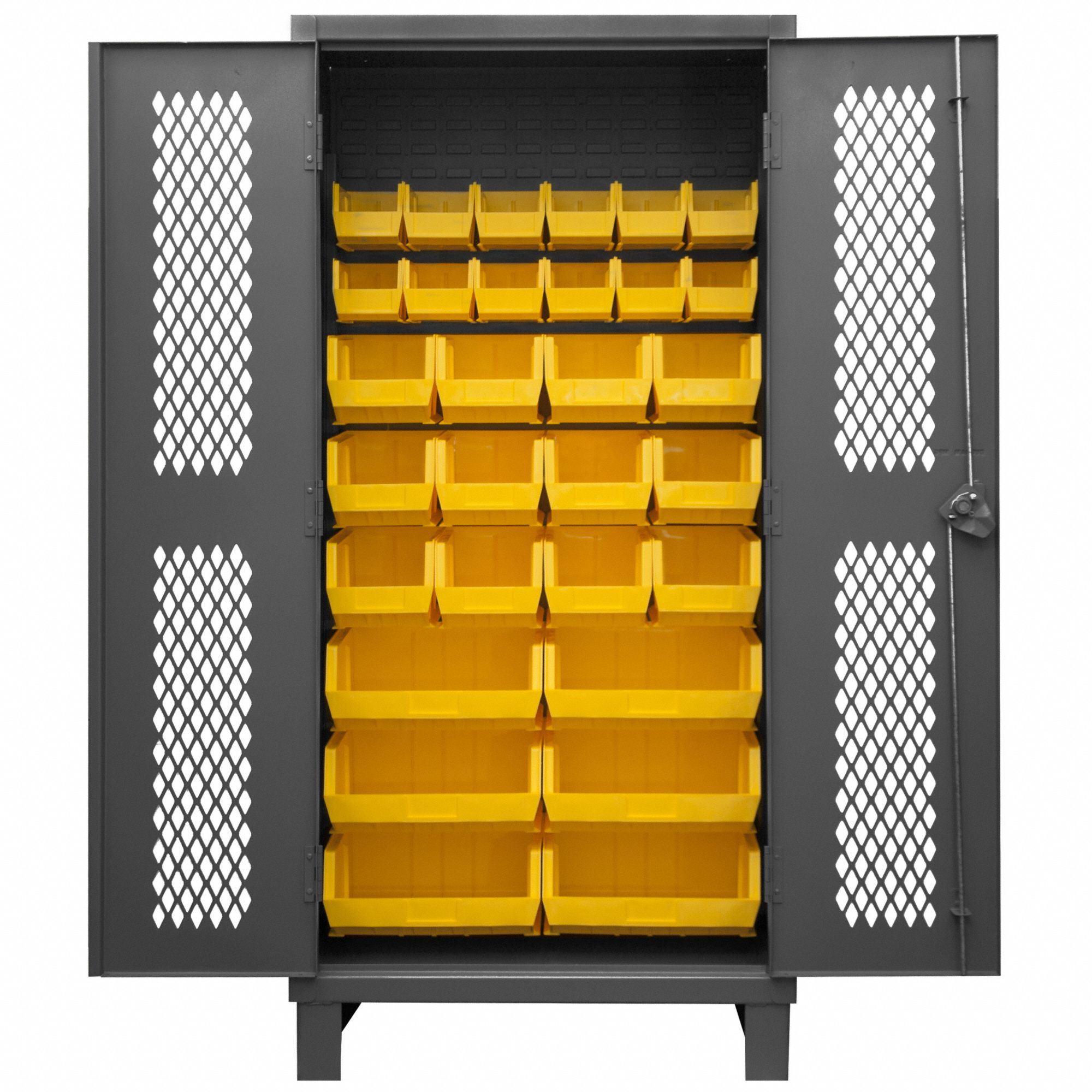 DURHAM MFG, 36 in x 24 in 78 in, 0 Shelves, Bin Cabinet - 36FA34|HDCV36 ...