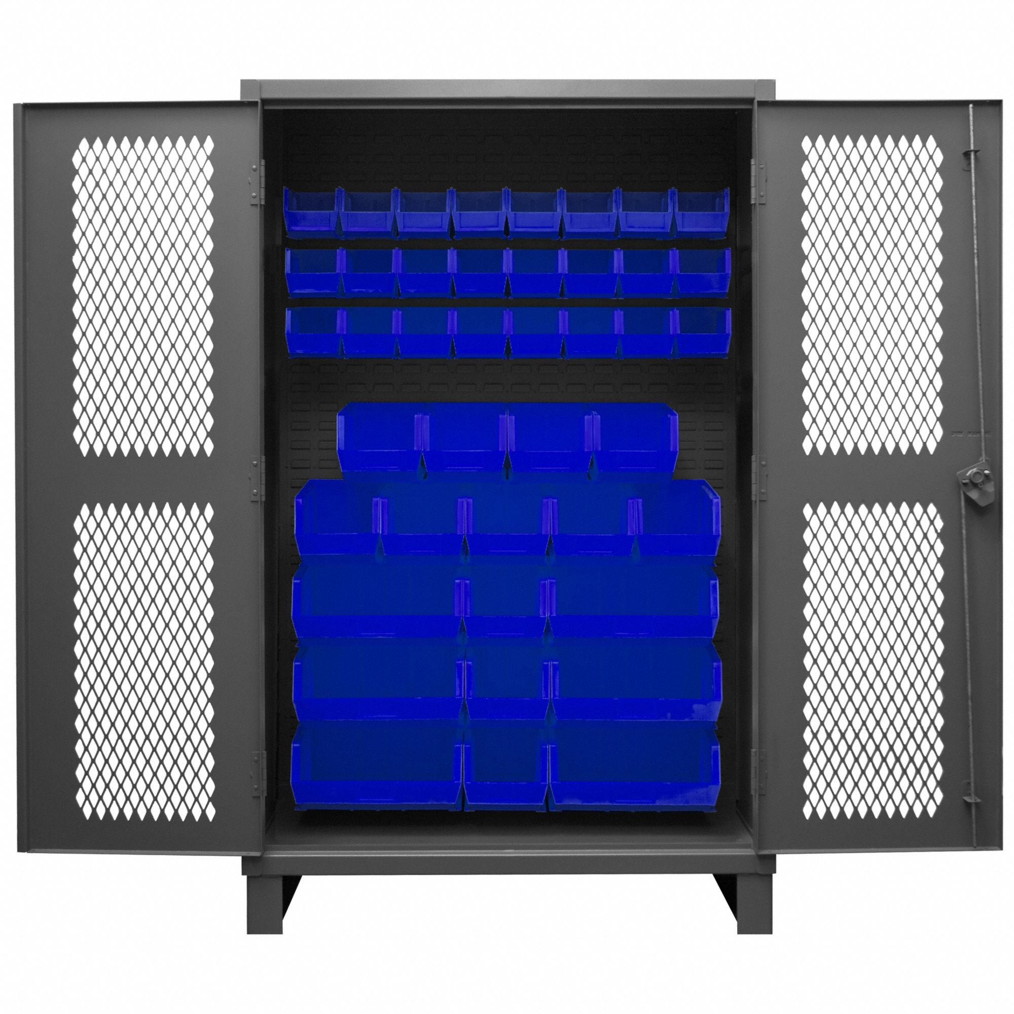 DURHAM MFG, 48 in x 24 in 78 in, 0 Shelves, Bin Cabinet - 36FA45|HDCV48 ...