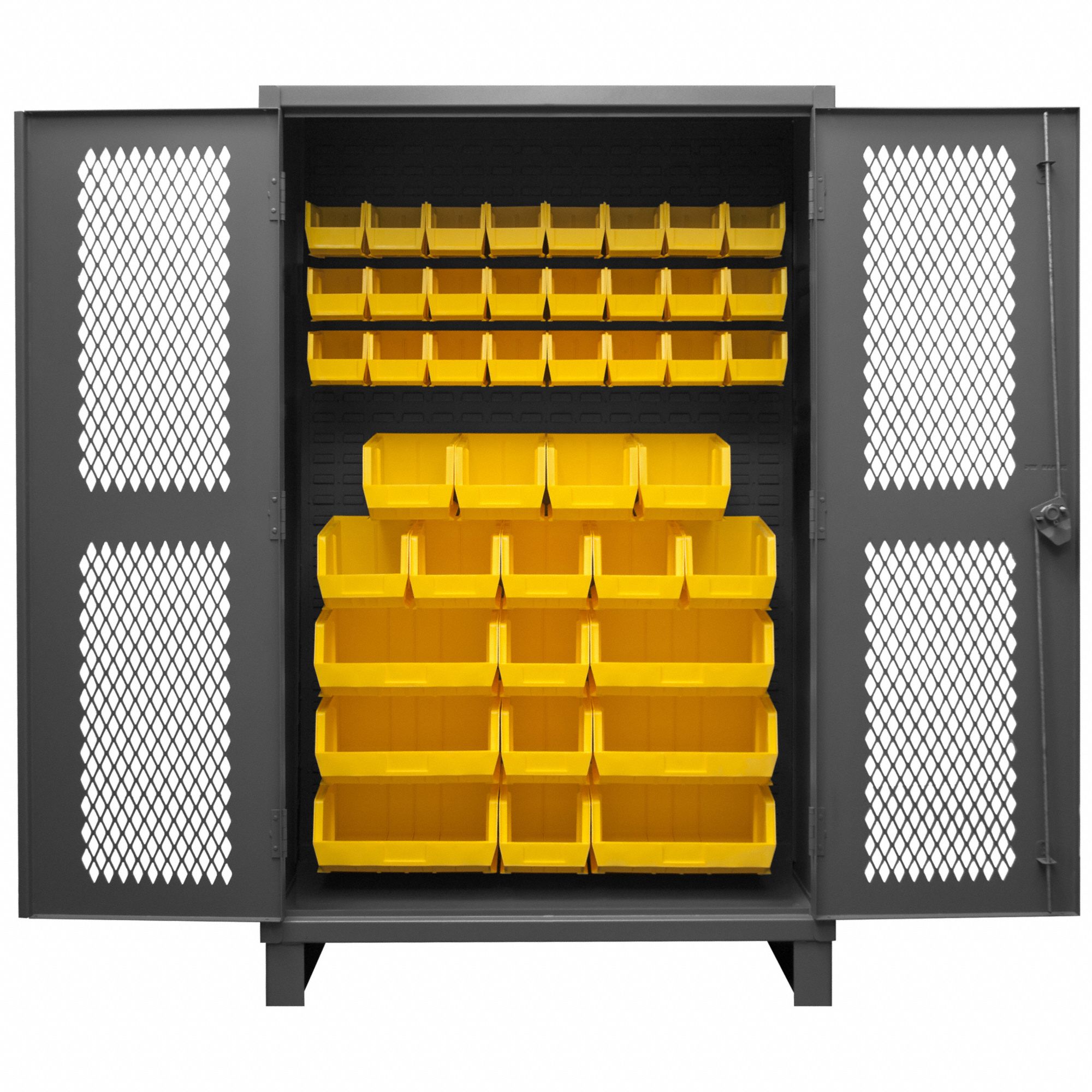 DURHAM MFG, 48 in x 24 in 78 in, 0 Shelves, Bin Cabinet - 36FA46|HDCV48 ...