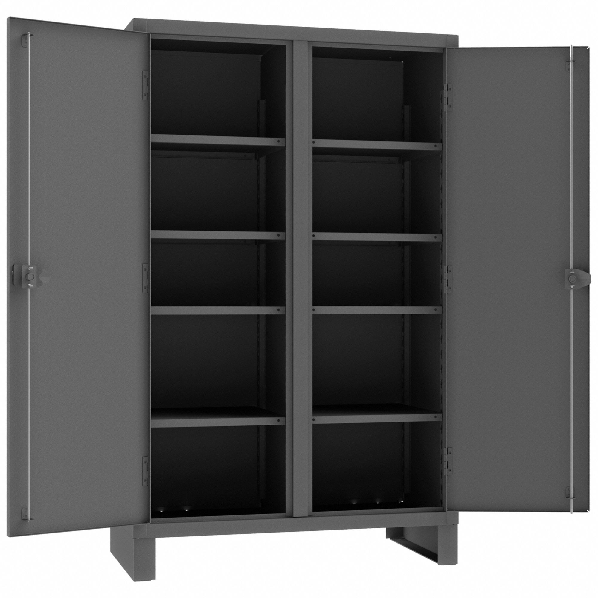 DURHAM MFG, 48 in x 24 in x 78 in, 8 Adj Shelves, Storage Cabinet ...