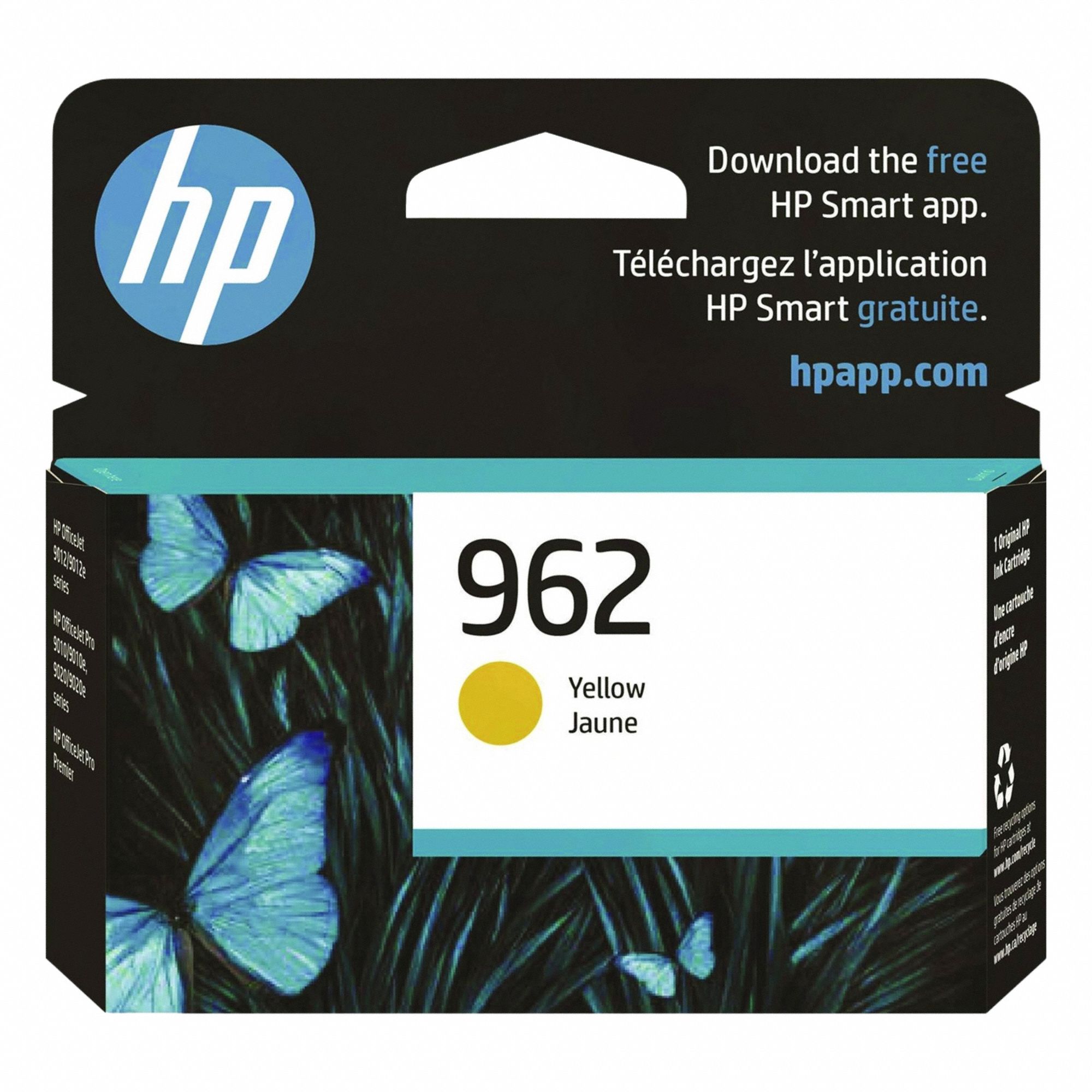 HP, Compatible with 9015e/9025/9025e, Yellow, Ink/Ink Cartridge ...