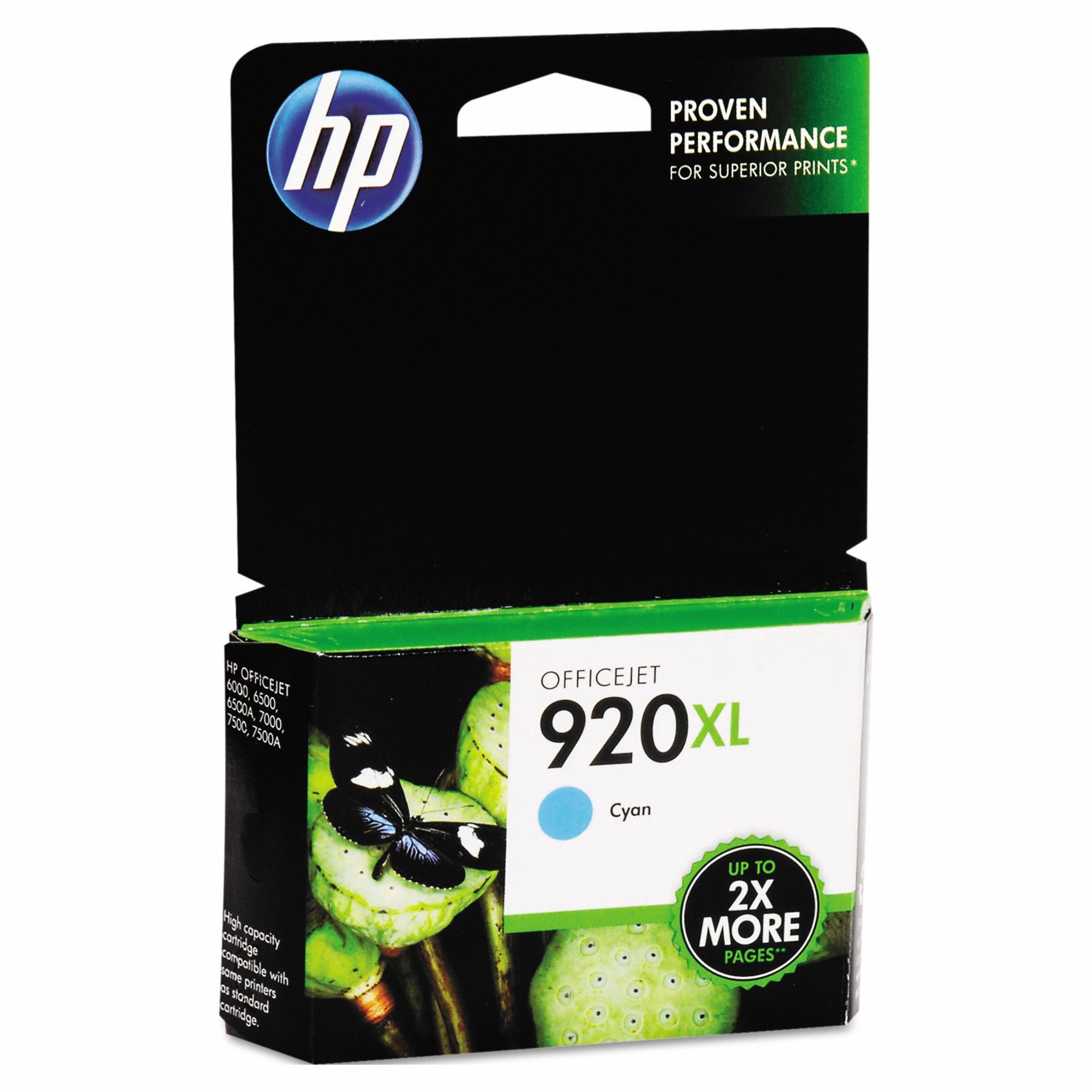 HP, Cyan, 920XL, High Yield Ink Cartridge - 36EG60|CD972AN#140 - Grainger