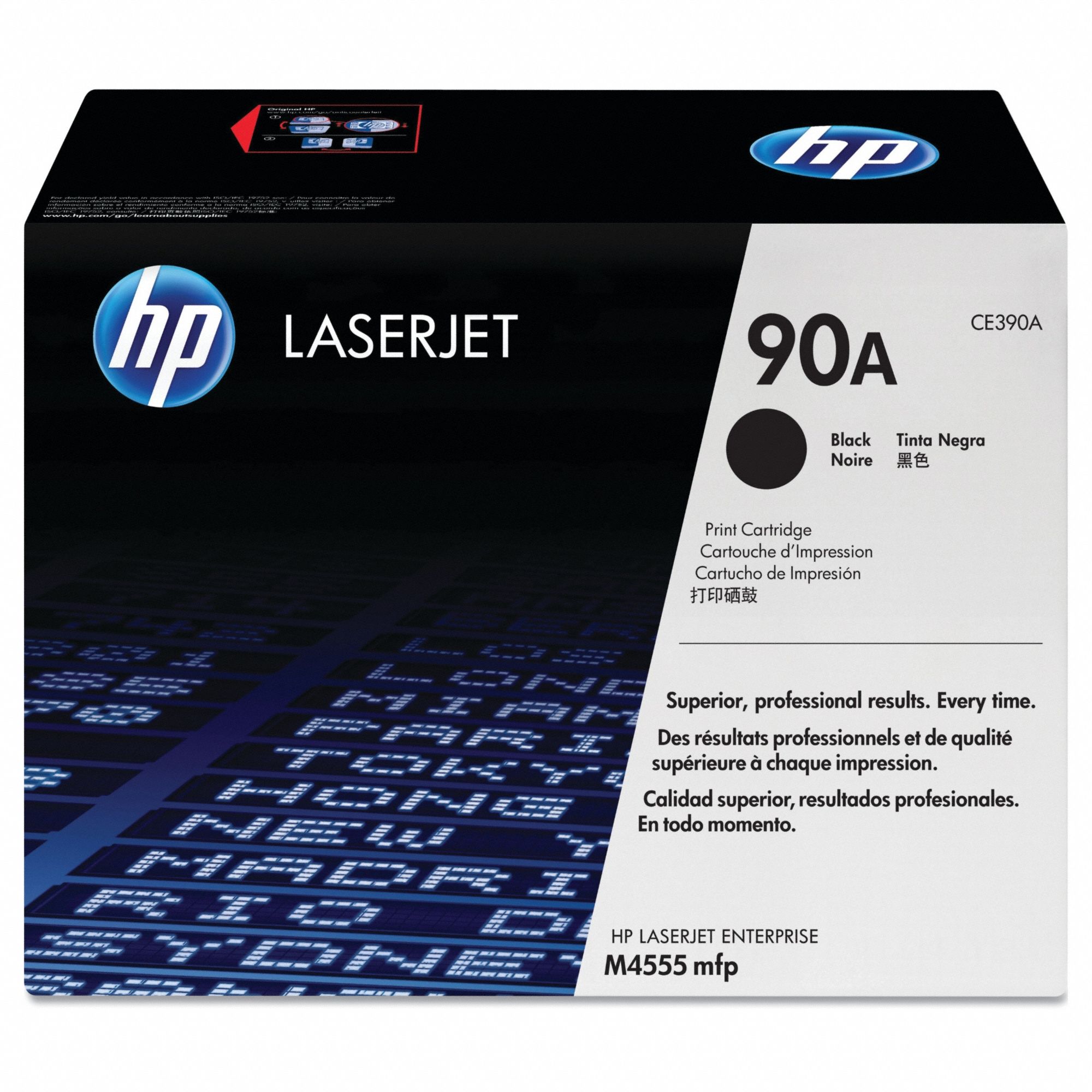 HP, Black, 90A, Toner Cartridge - 36EH01|CE390A - Grainger