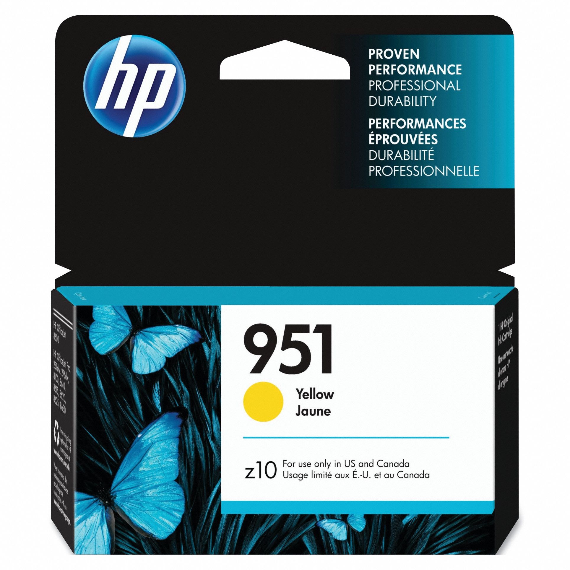 HP, Yellow, 951, Ink Cartridge - 36WN56|CN052AN - Grainger