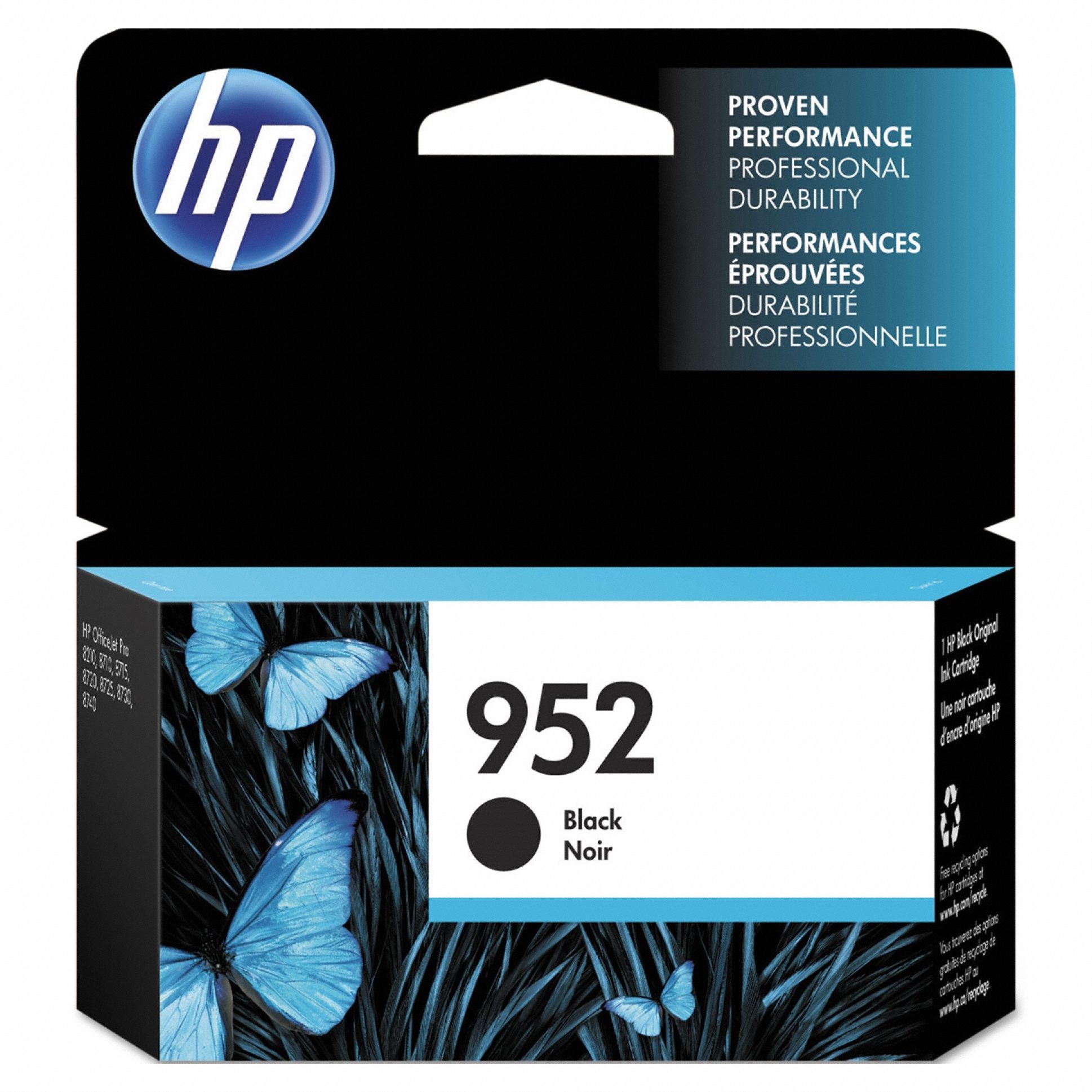 HP, Compatible with 7720/7740/8210/8216/8710/8720/8730/8740, Black, Ink ...