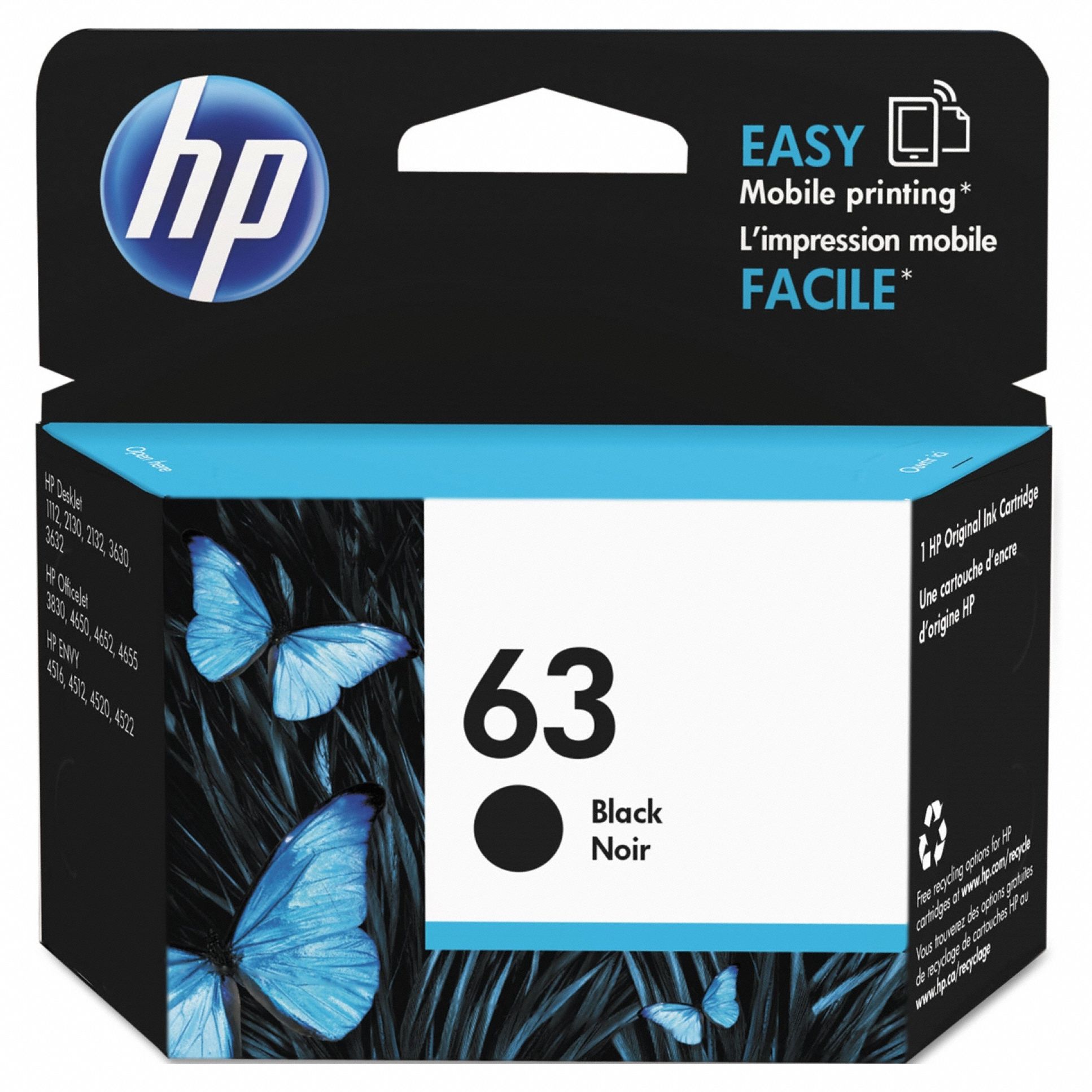 HP, Compatible with 1112/2130/3830/4520/4650/5255, Black, Ink/Ink ...