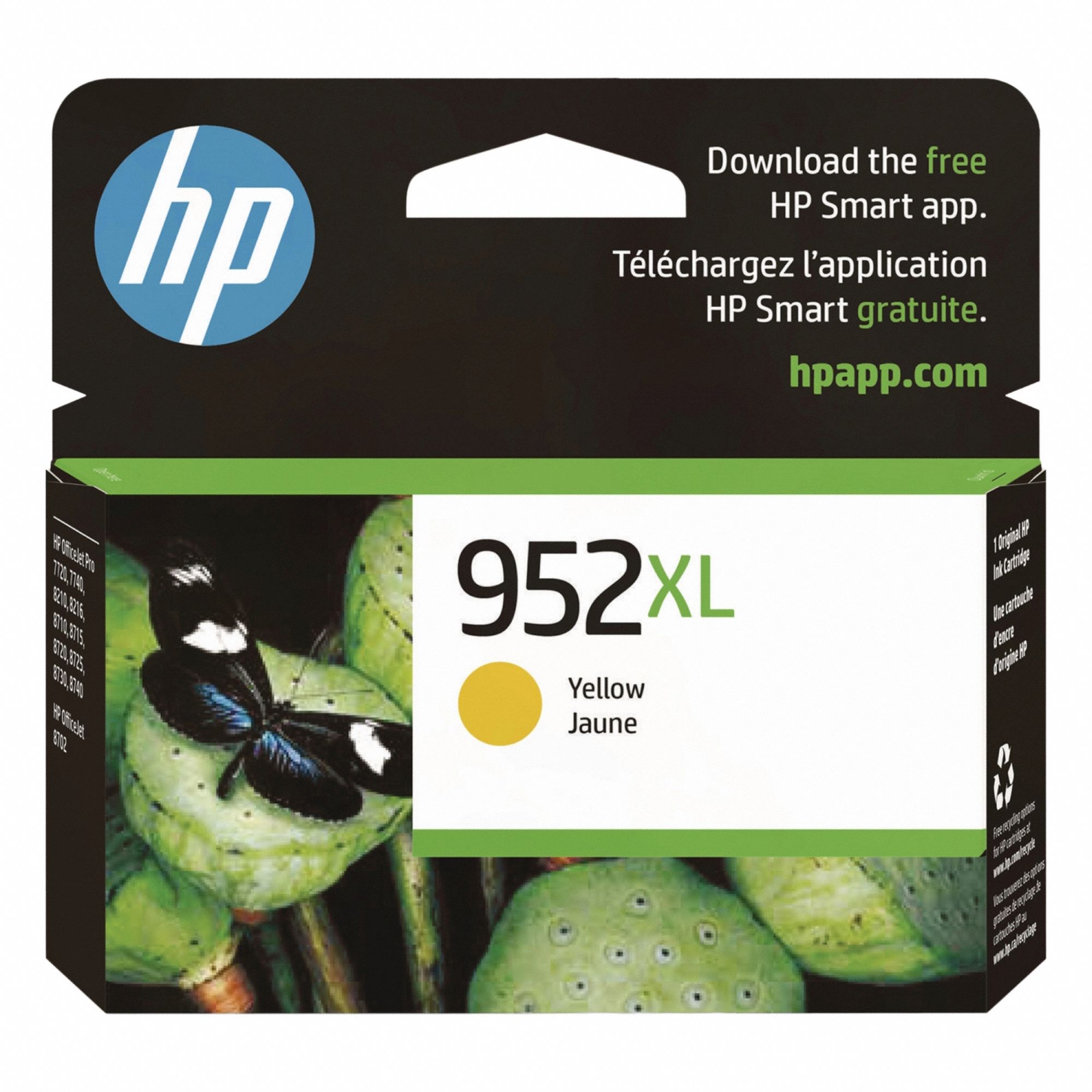 HP, Compatible with 7720/7740/8210/8216/8710/8720/8730/8740, Yellow ...