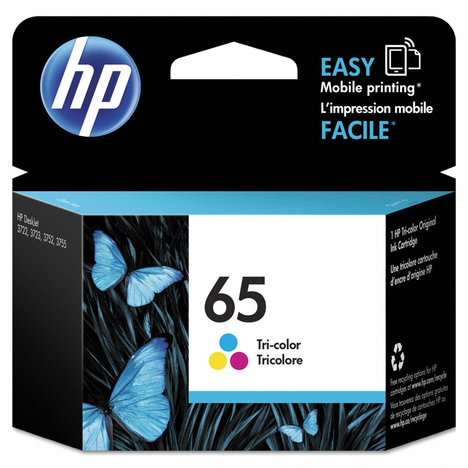 HP, Compatible with 100/2655/3755/5055, Tri-Color, Ink/Ink Cartridge ...