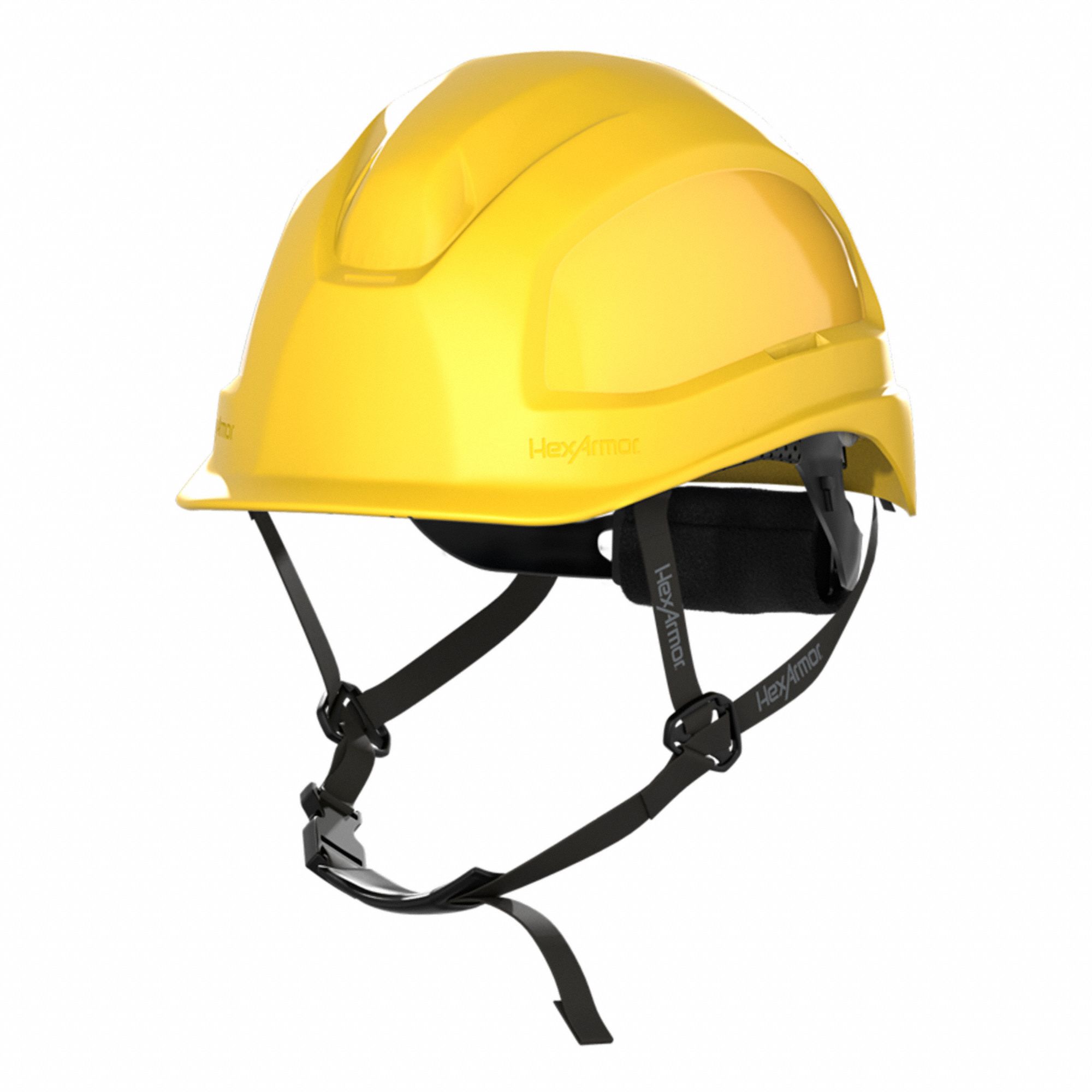 HEXARMOR SAFETY HELMET,YELLOW,ABS,SHORT BRIM - 5570 - HEX1615003M | 16 ...