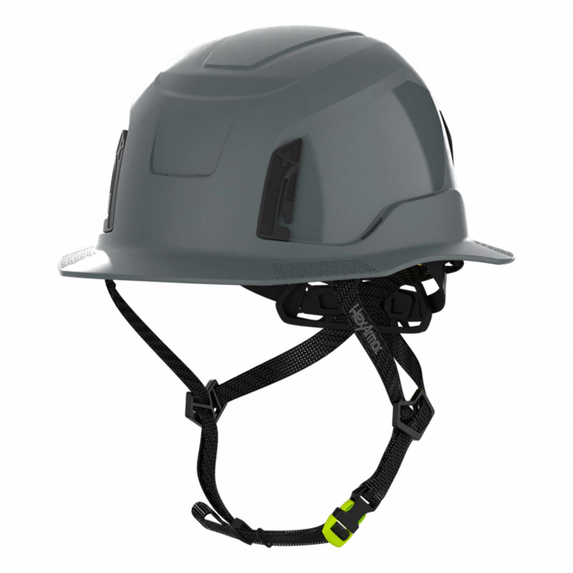 HEXARMOR SAFETY HELMET,GREY,ABS,FULL BRIM - 5570 - HEX1631006M | 16 ...