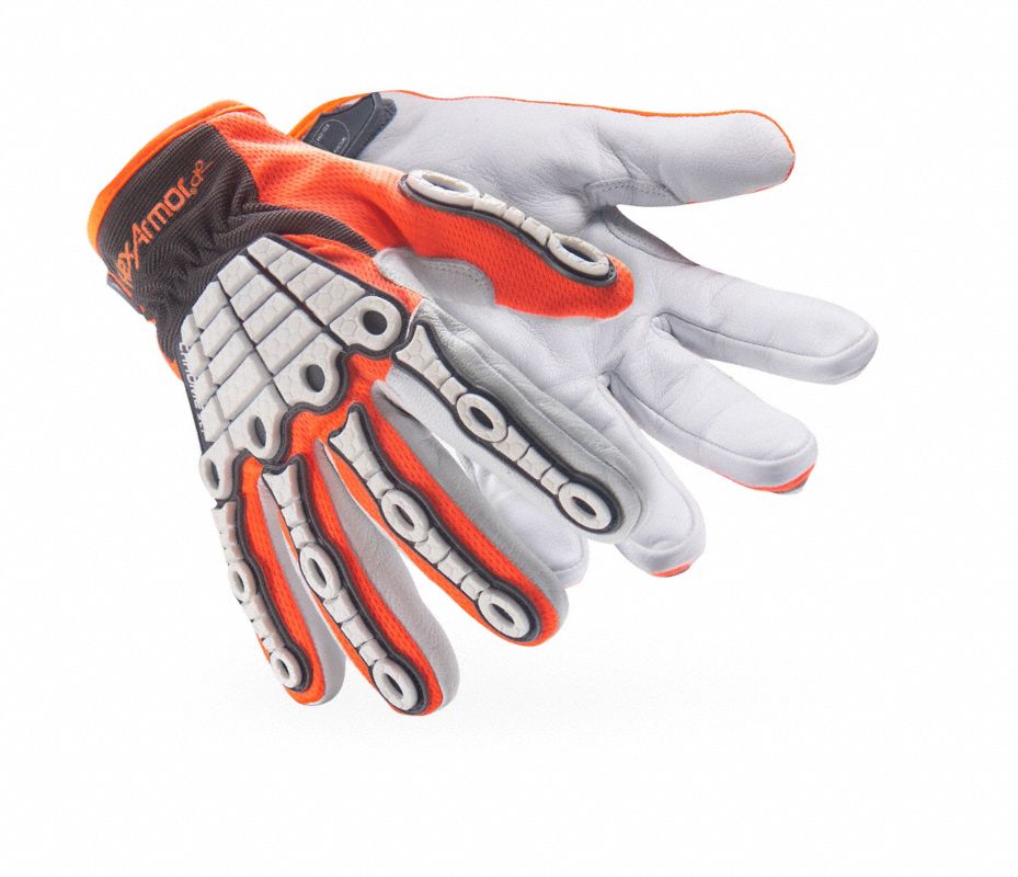 HEXARMOR Guantes de Seguridad,Cuero,TG,PR - 793ZL8 | 4073-L (9 ...