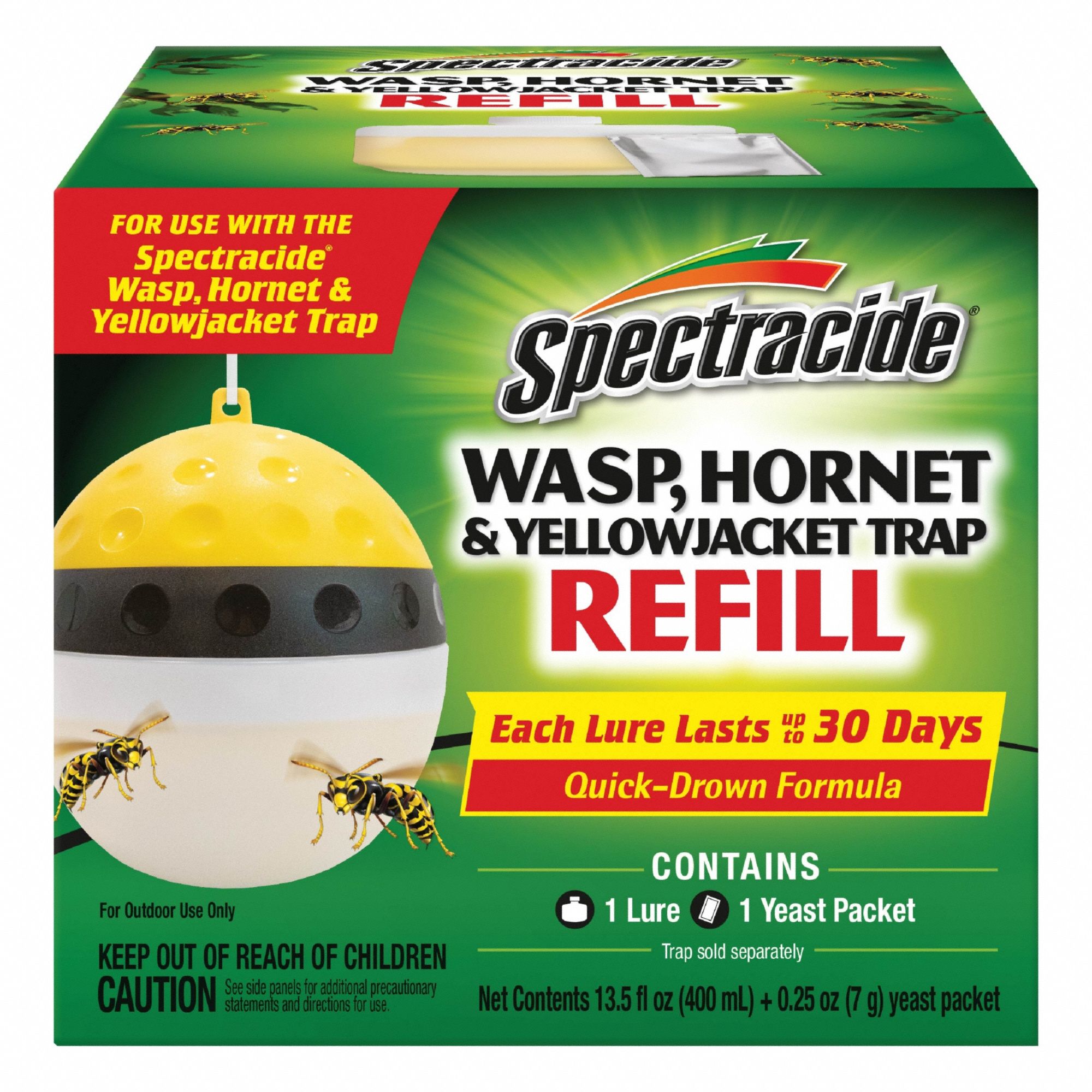 SPECTRACIDE, For Use On Flying Insects, Outdoor Use, Insect Trap Refill ...