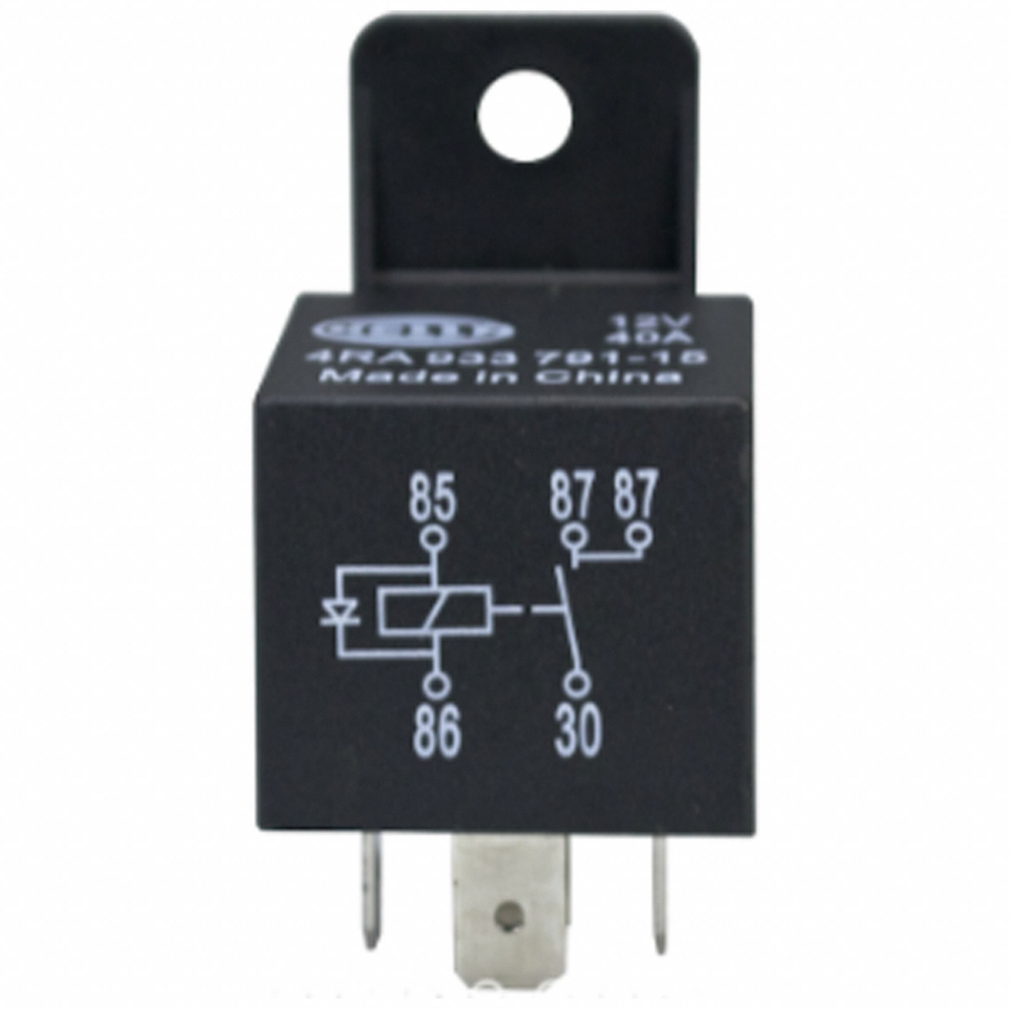 HELLA RELAY MINI ISO ALT 4 POLE 12V SPST BKT - 29311 - HLA965400071 ...