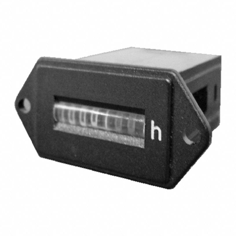 TRUMETER, Hour Meters, Front Panel Mounting, Electromechanical Hour ...