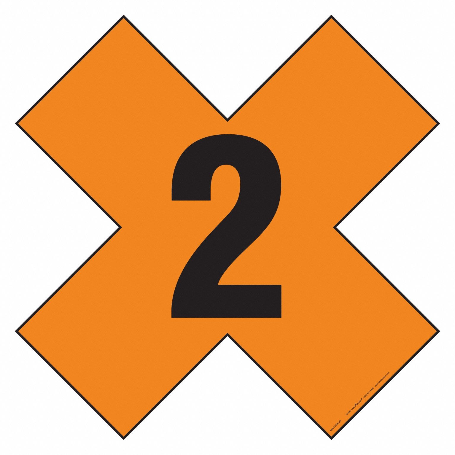 LABELMASTER, 2, 24 in, Fire Division Symbol Placard - 807CL0|HMPG144MG ...