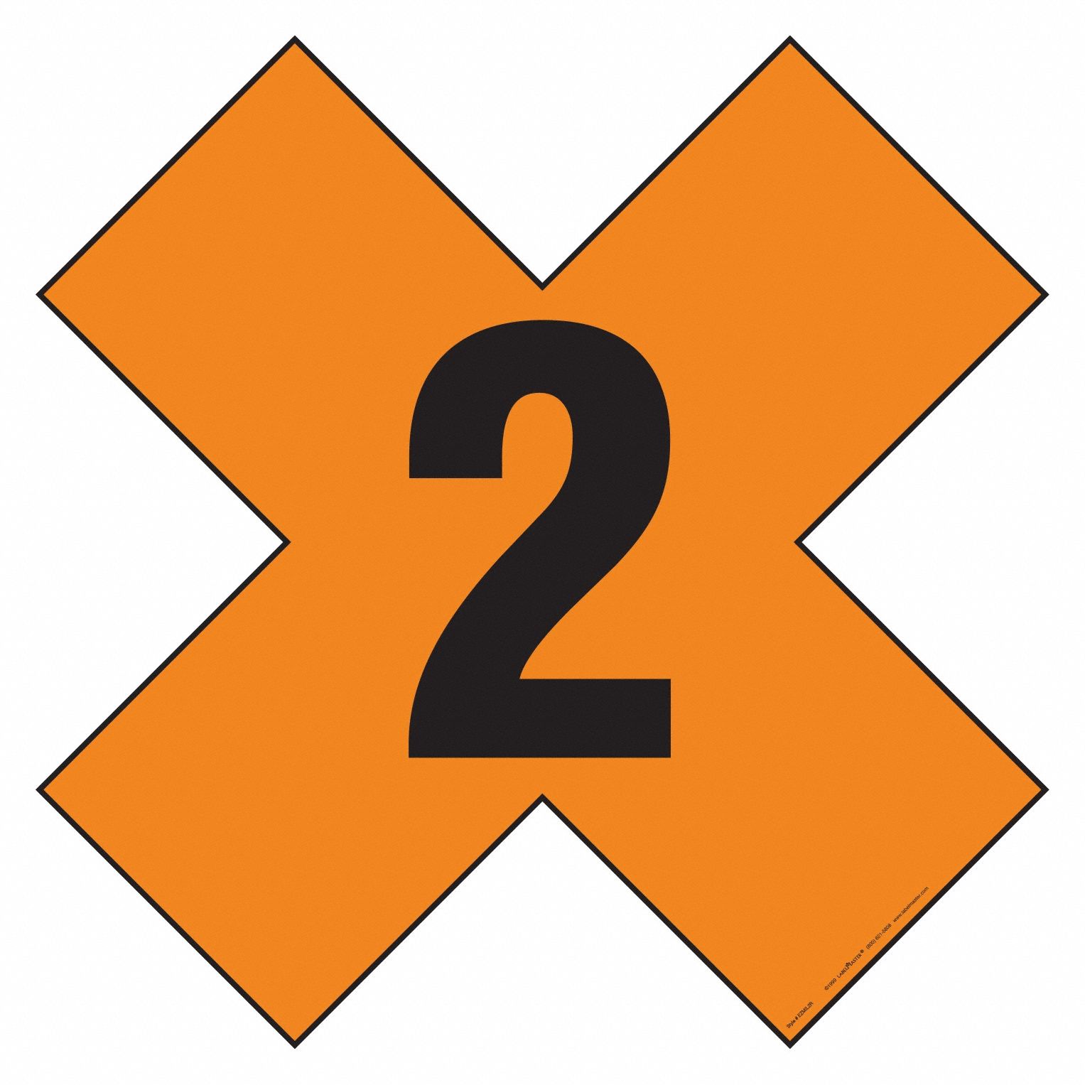 2, 24 in Label Wd, Fire Division Symbol 2, 24" Duravinyl - 807CL1 ...