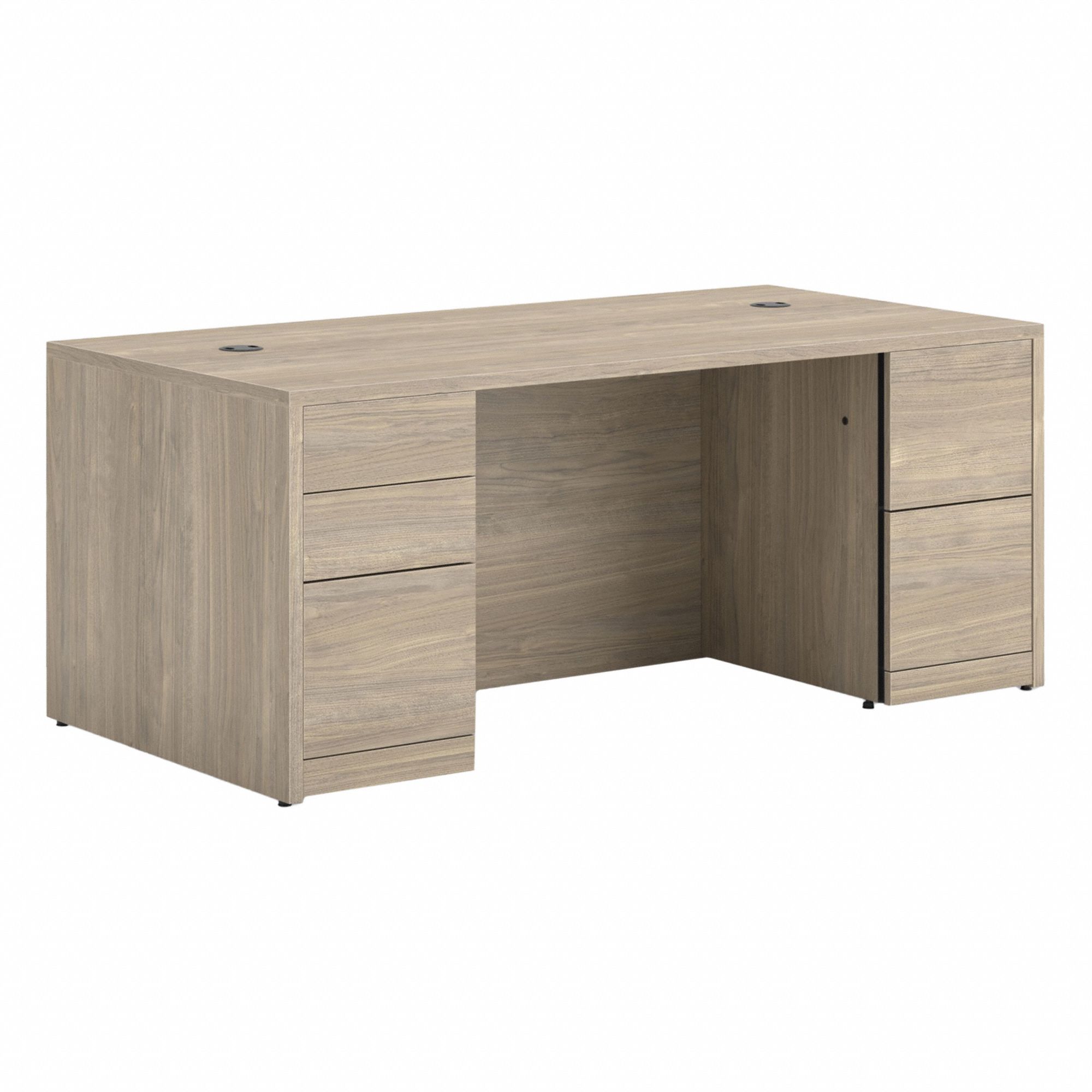 HON, Walnut, 72 in Overall Wd, Desk - 864EU4|H105890.LKI1LKI1 - Grainger