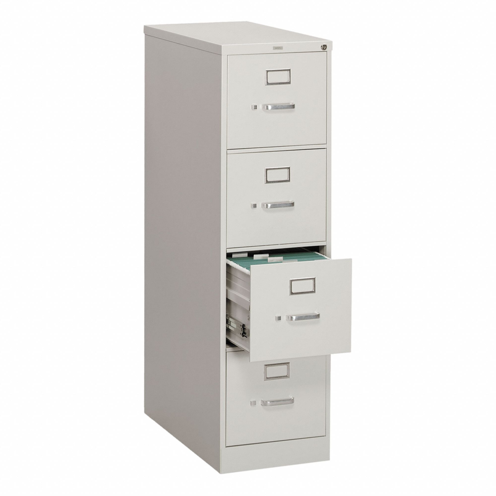 HON, Light Gray, 4 Drawers, Vertical File Cabinet with Drawer - 864EZ1 ...