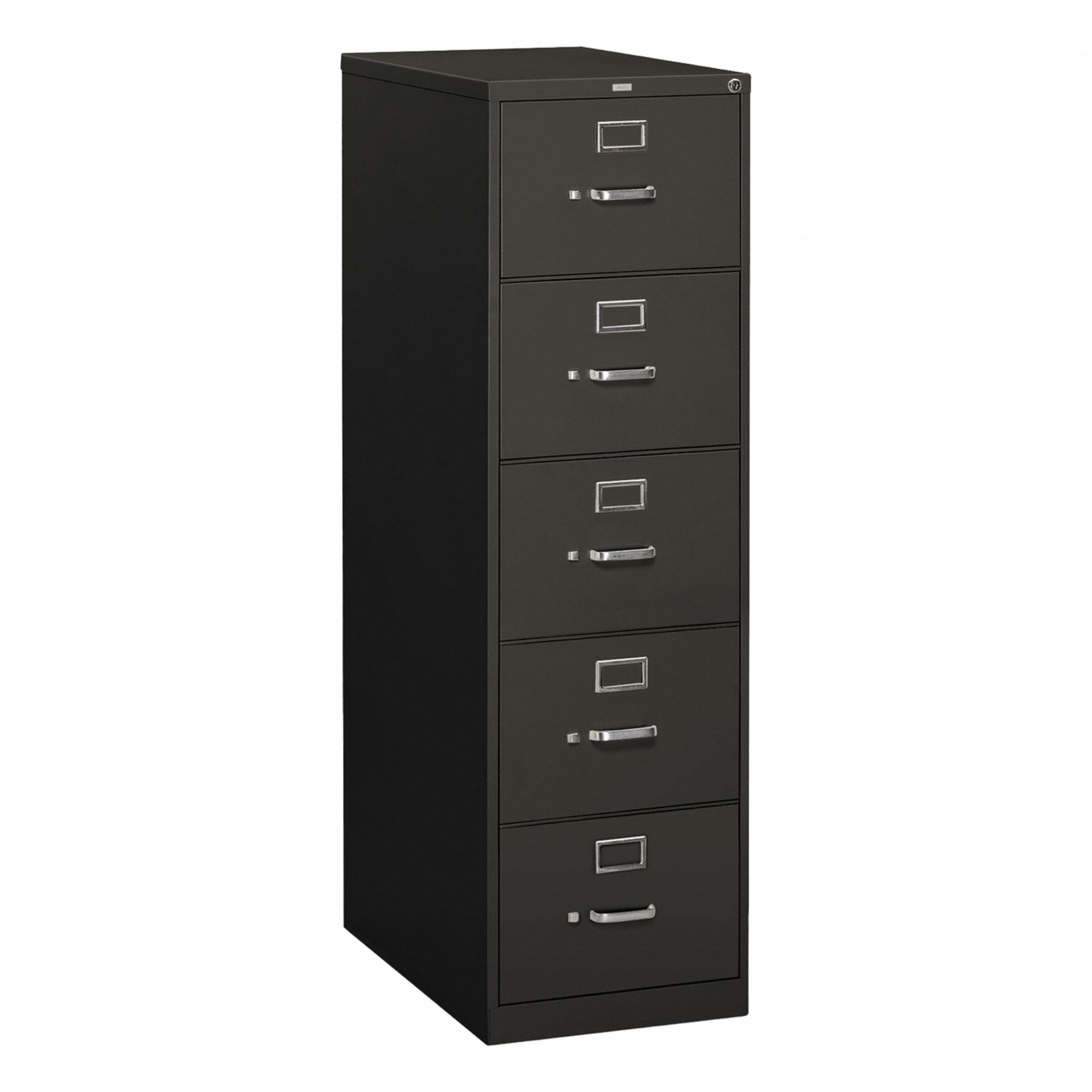 HON, Charcoal, 5 Drawers, Vertical File Cabinet with Drawer - 864EZ6 ...