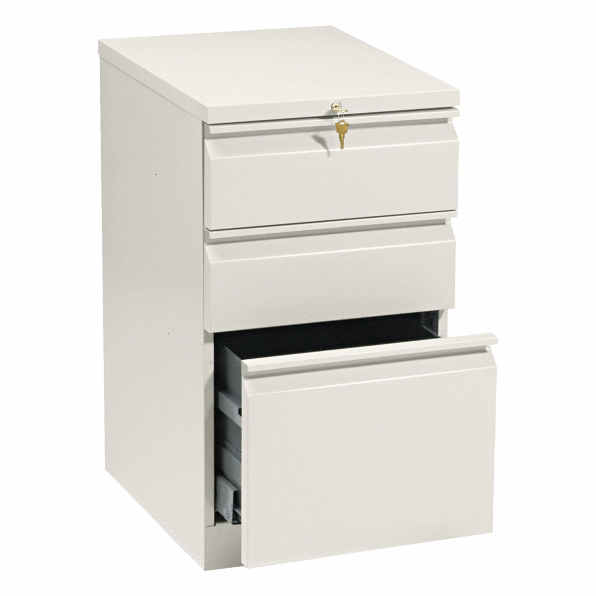 HON, Putty, 3 Drawers, Mobile Pedestal with Drawer - 864F02|H33720R.L.L ...