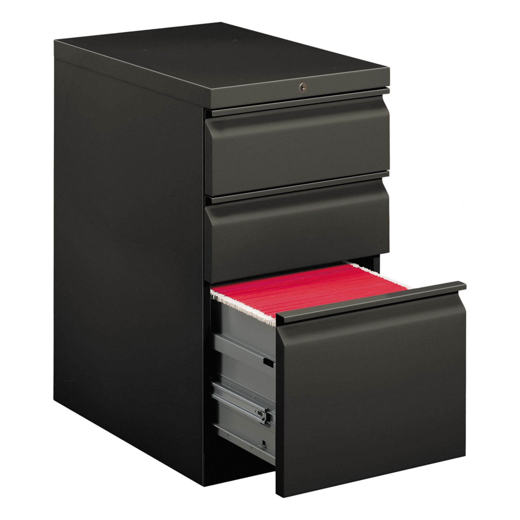 HON, Charcoal, 3 Drawers, Mobile Pedestal with Drawer - 864F09|H33723R ...
