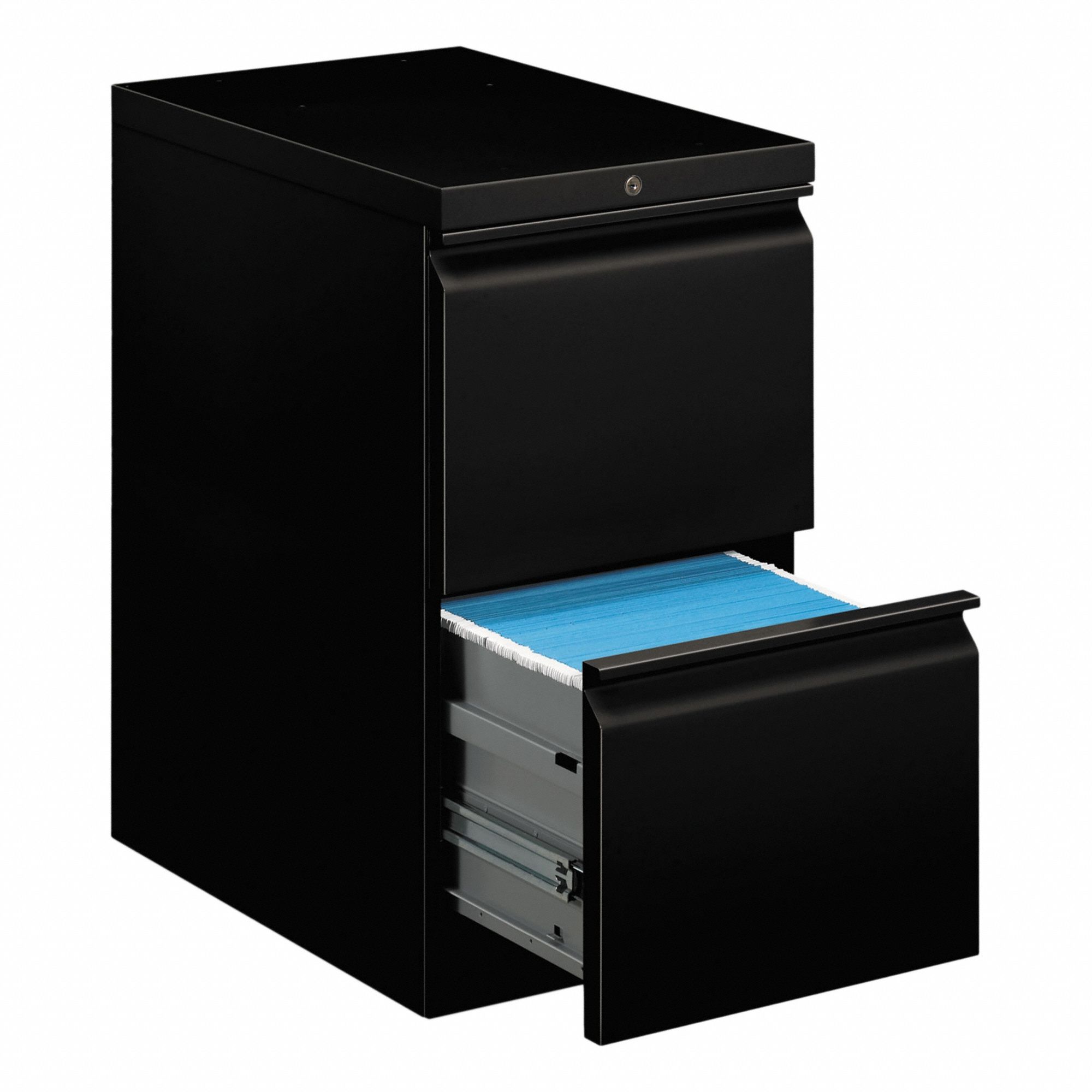 HON, Black, 2 Drawers, Mobile Pedestal with Drawer - 864F14|H33823R.L.P ...