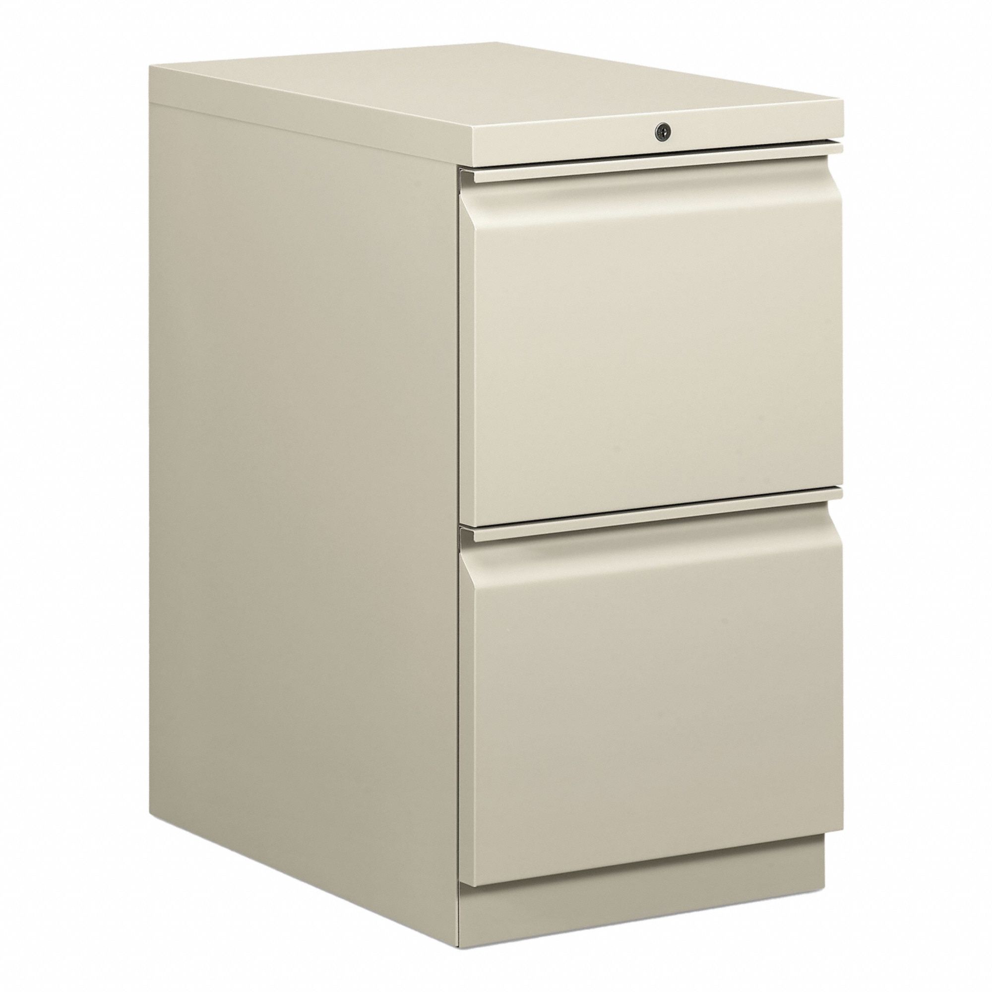 HON, Light Gray, 2 Drawers, Mobile Pedestal with Drawer - 864F15 ...