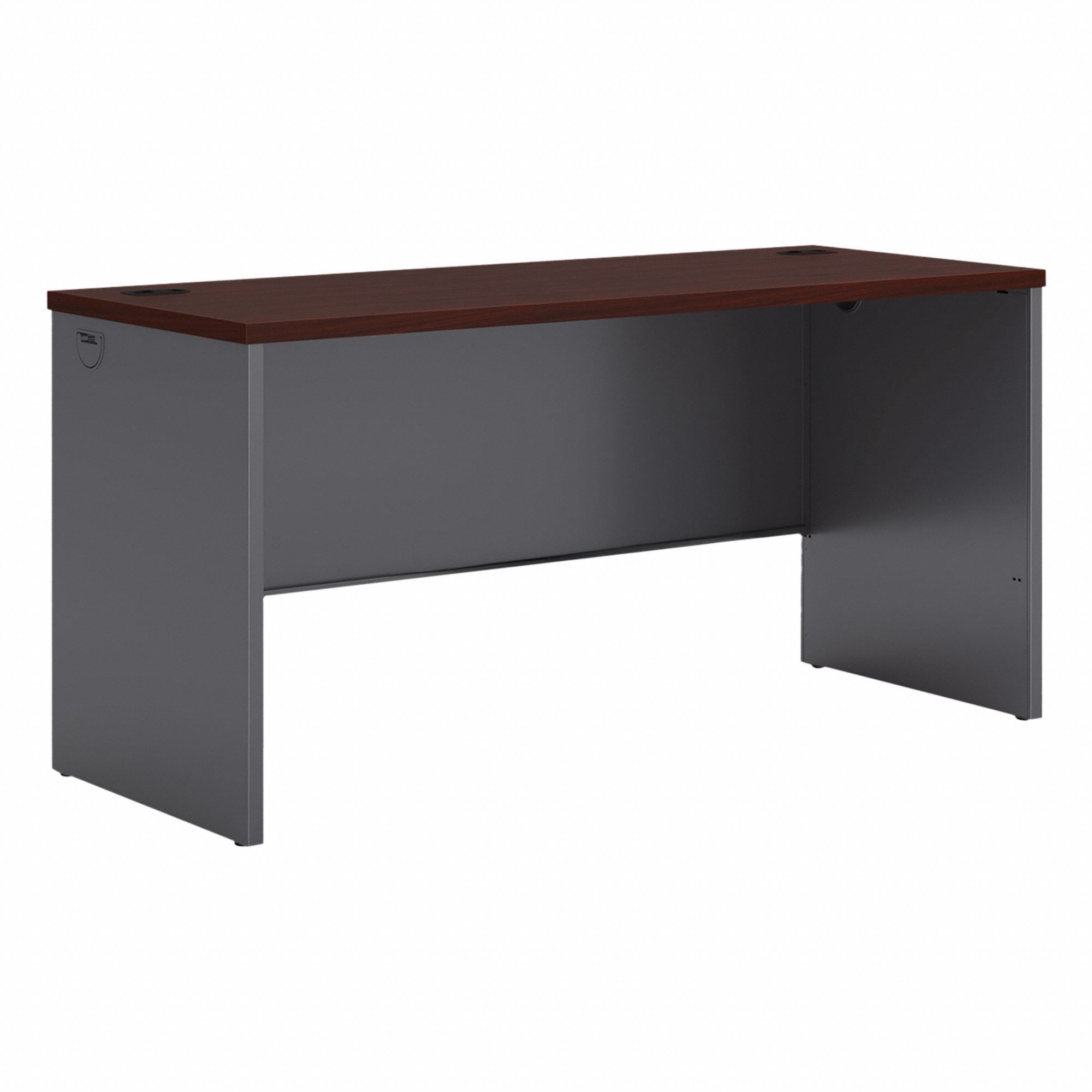 HON, Laminate, Charcoal/Mahogany, Desk Shell - 864F46|H38922.N.S - Grainger