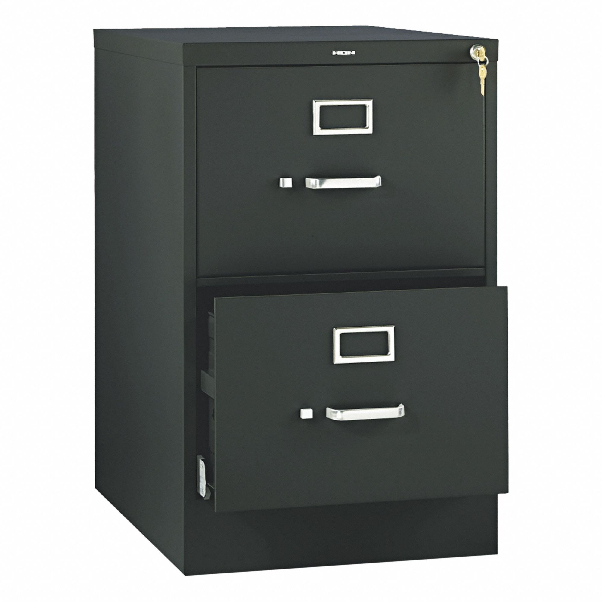 HON, Black, 2 Drawers, Vertical File Cabinet with Drawer - 864F60|H512C ...