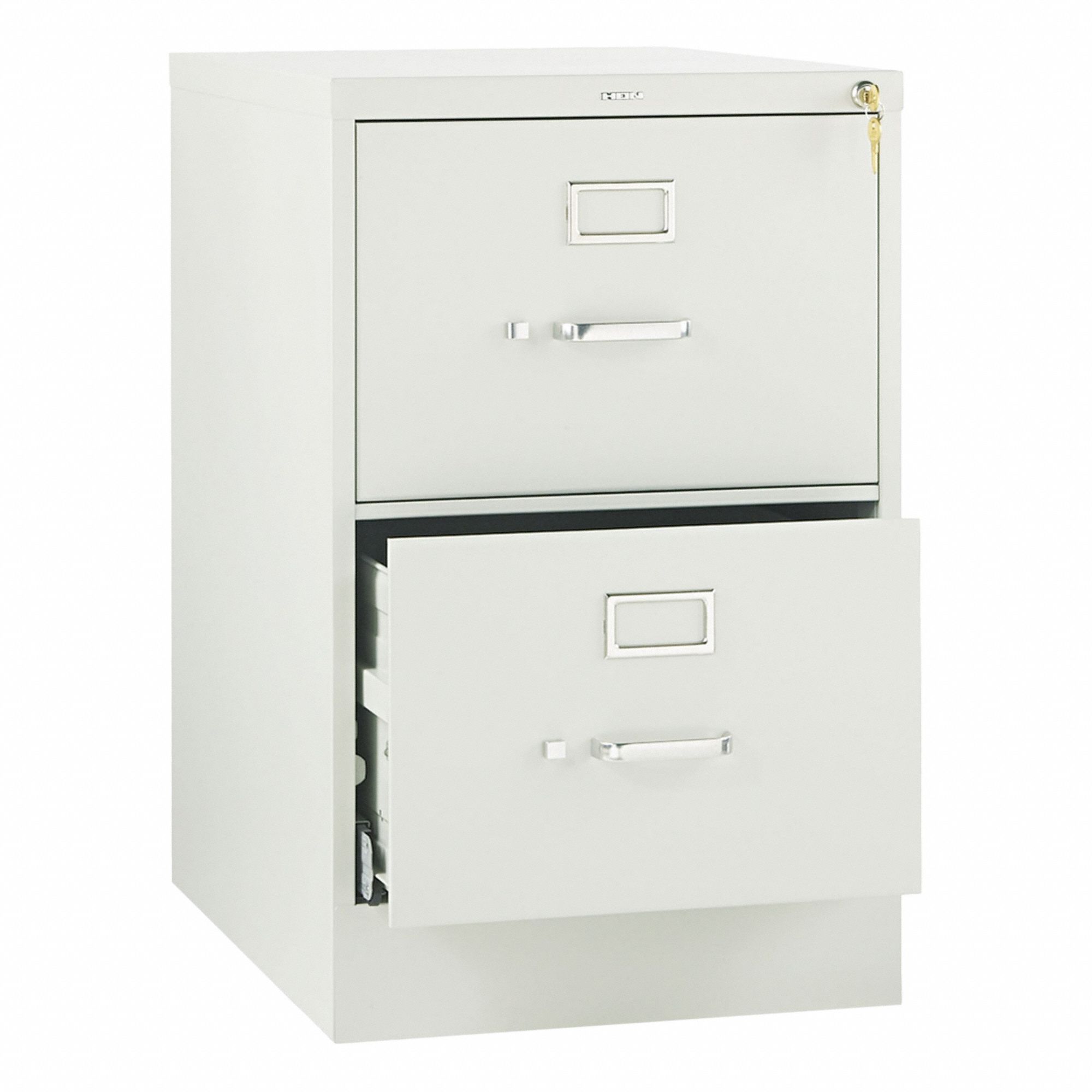 HON, Light Gray, 2 Drawers, Vertical File Cabinet with Drawer - 864F61 ...