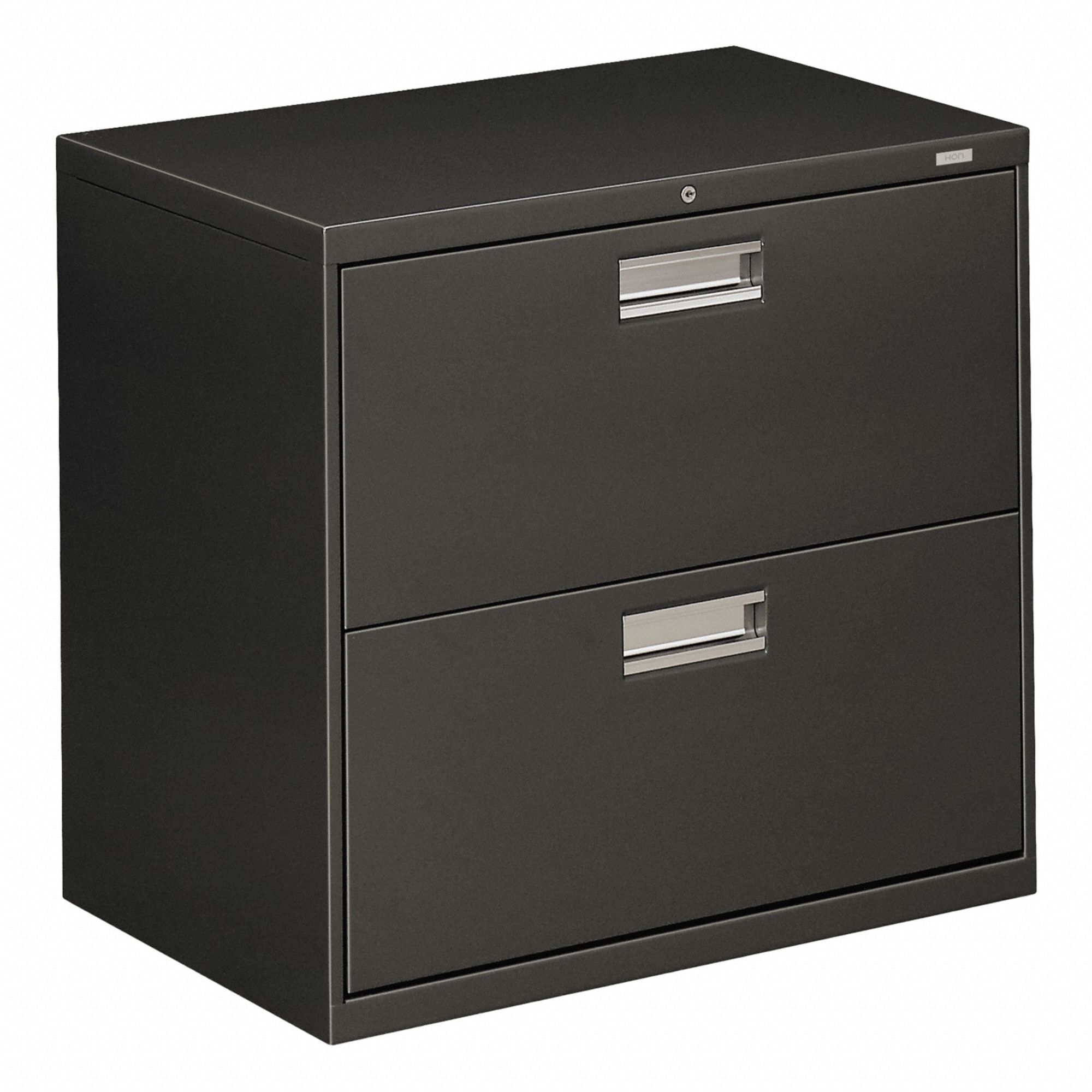 HON, Charcoal, 2 Drawers, Lateral File Cabinet with Drawer - 864F82 ...