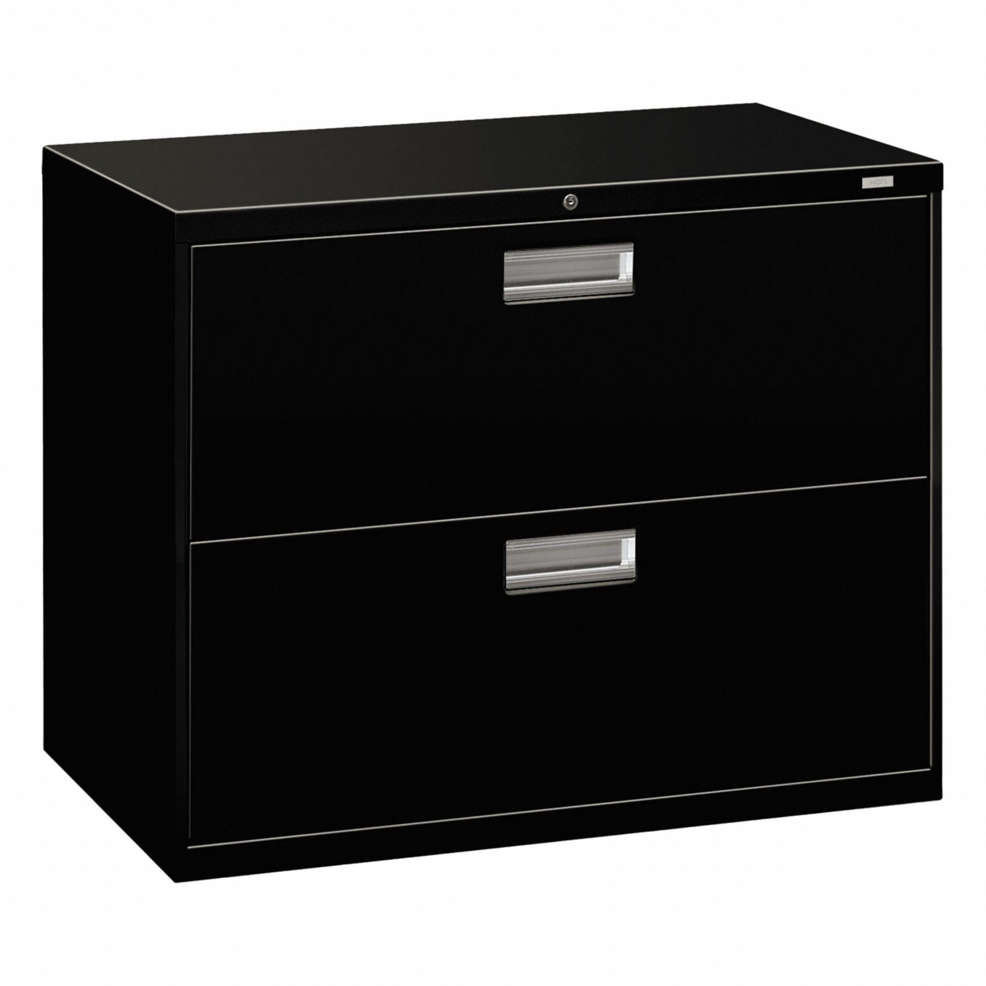 HON, Black, 2 Drawers, Lateral File Cabinet with Drawer - 864F87|H682.L ...