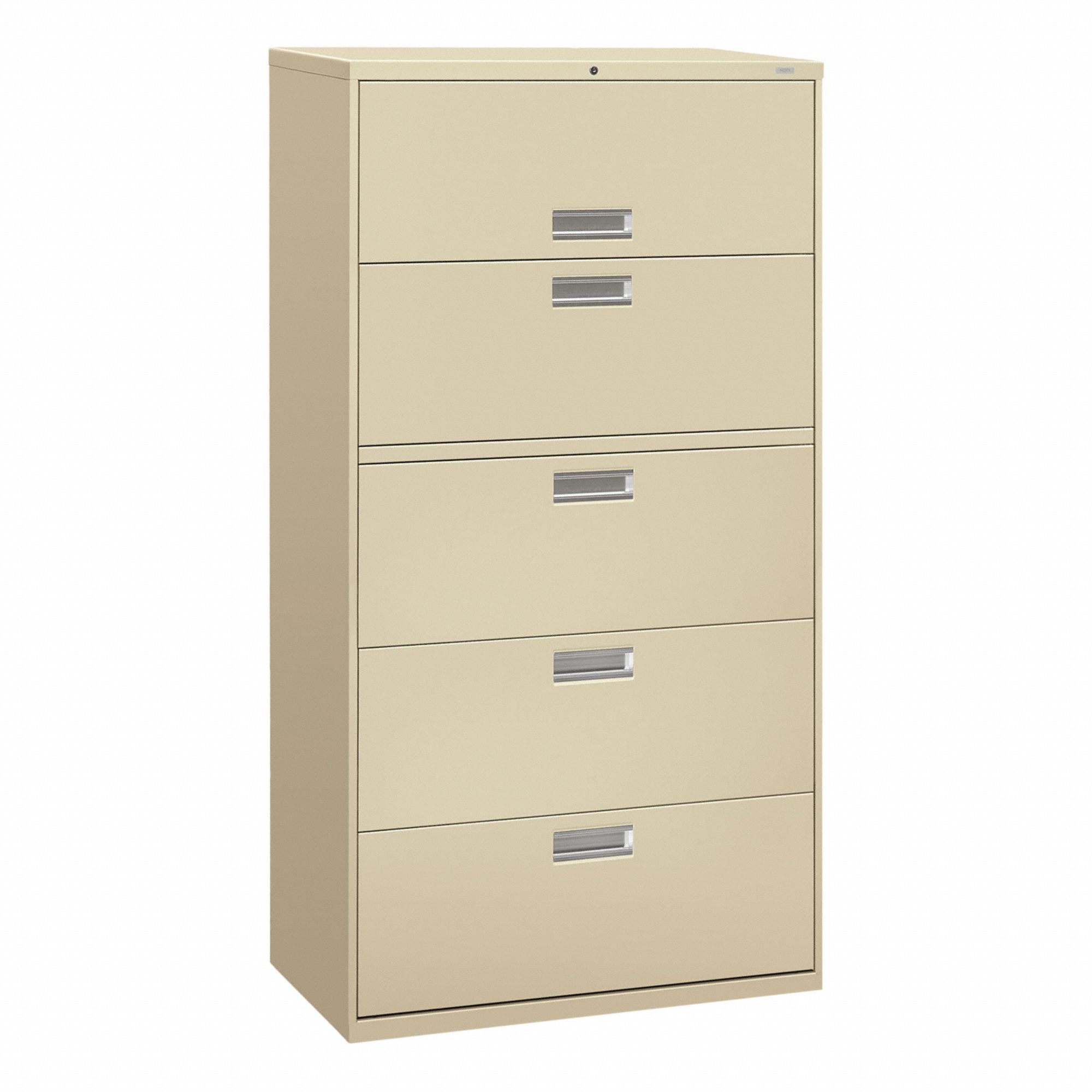 HON, Putty, 5 Drawers, Lateral File Cabinet with Drawer - 864F98|H685.L ...