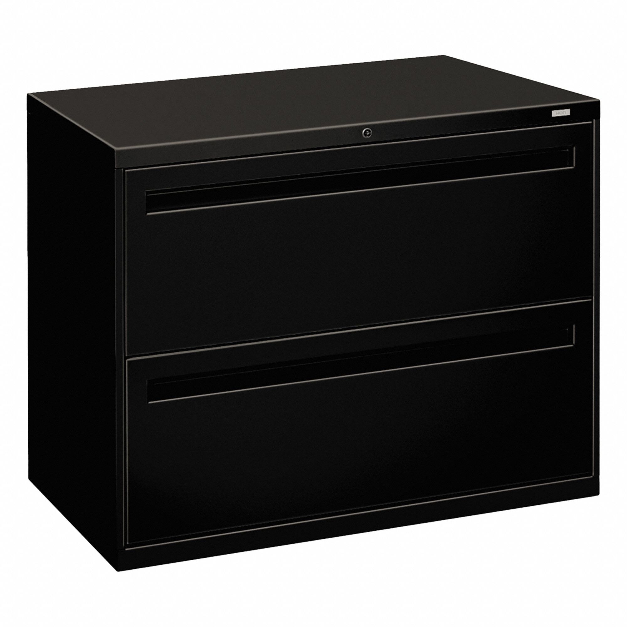 HON, Black, 2 Drawers, Lateral File Cabinet with Drawer - 864FC3|H782.L ...