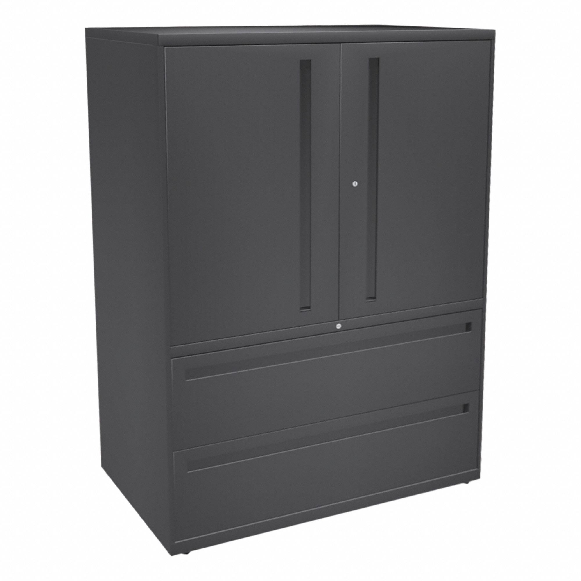 HON, Charcoal, 5 Drawers, Lateral File Cabinet with Drawer - 864FD4 ...