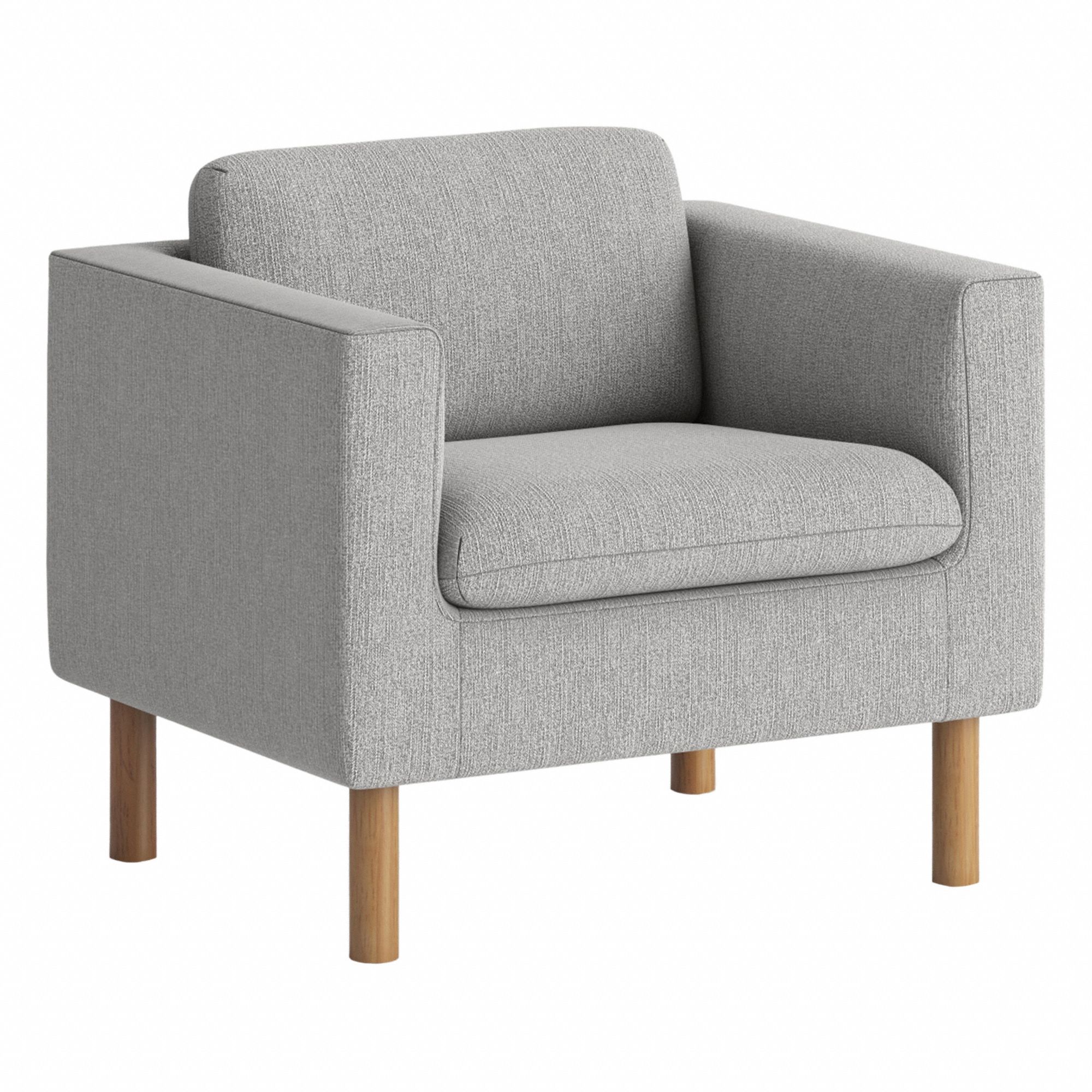 HON, Gray, Oak, Club Chair - 864FY4|HVLVL1.GRY02 - Grainger