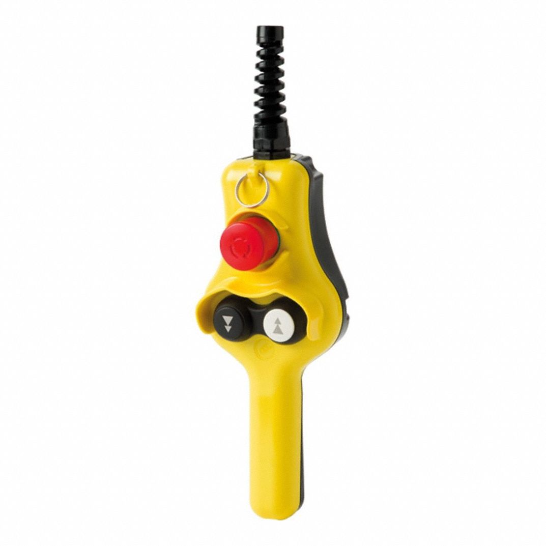 GIOVENZANA, (3) Push Buttons, 2NO/1NC, Pendant Control Station - 808CK0 ...