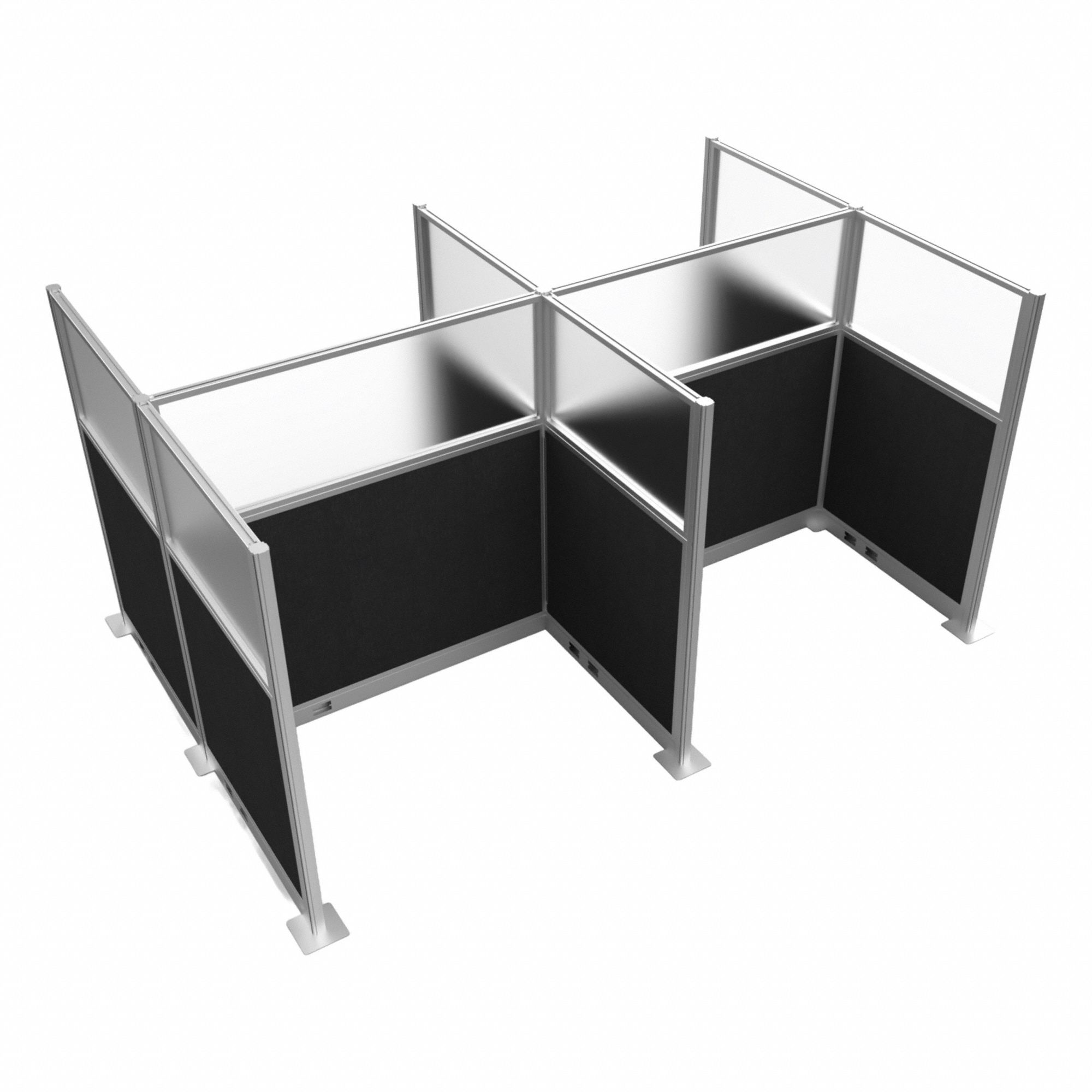 VERSARE, 72 in Overall Ht, 48 in_72 in Overall Wd, Cubicle Kit - 875KE1 ...