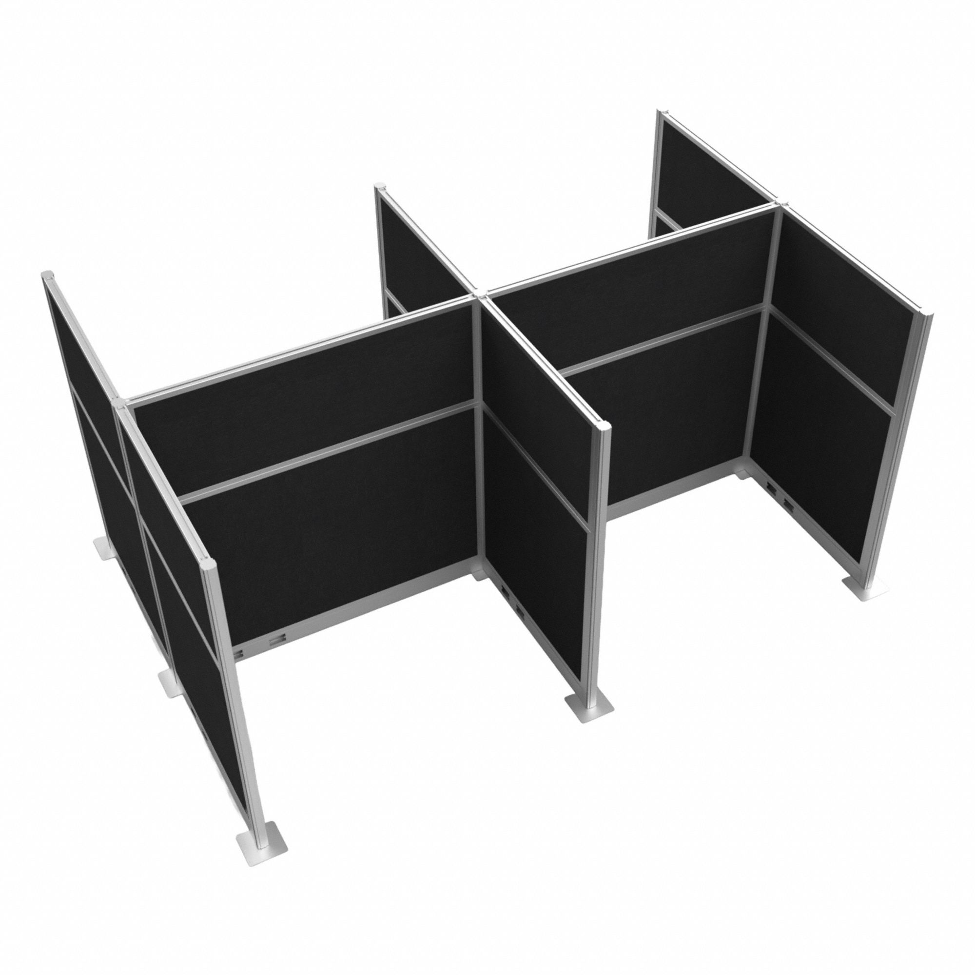 VERSARE, 72 in Overall Ht, 48 in_72 in Overall Wd, Cubicle Kit - 875KC5 ...