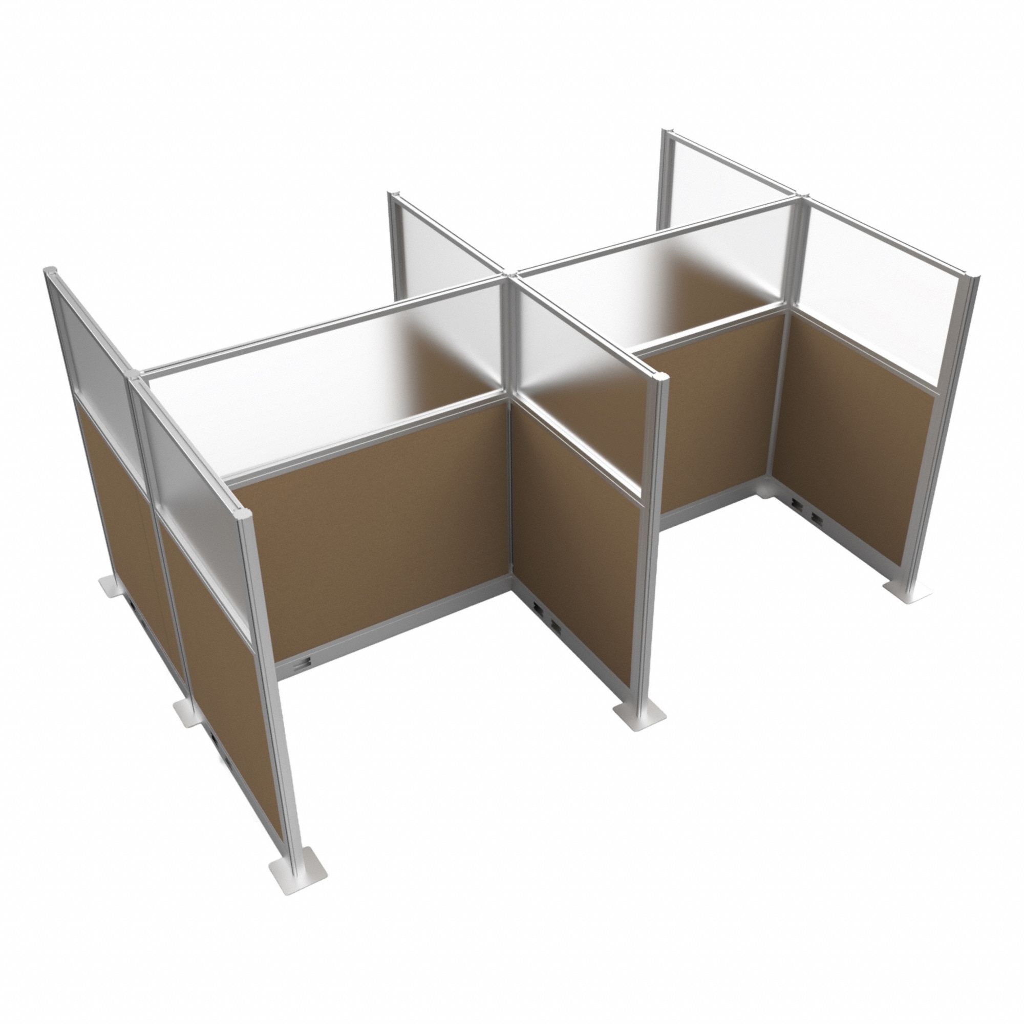 VERSARE, 72 in Overall Ht, 48 in_72 in Overall Wd, Cubicle Kit - 875KE0 ...