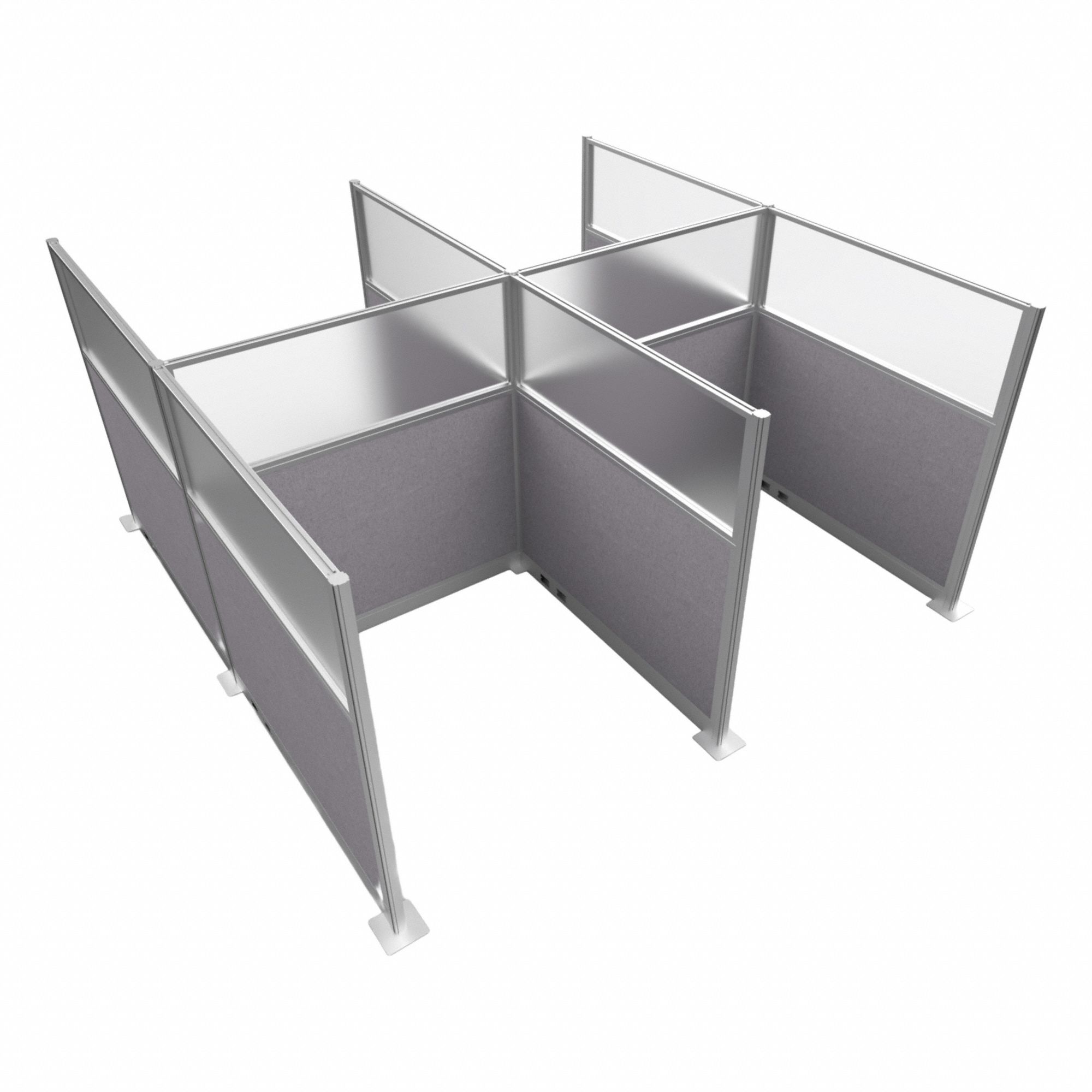 VERSARE, 72 in Overall Ht, 48 in_72 in Overall Wd, Cubicle Kit - 875KD9 ...